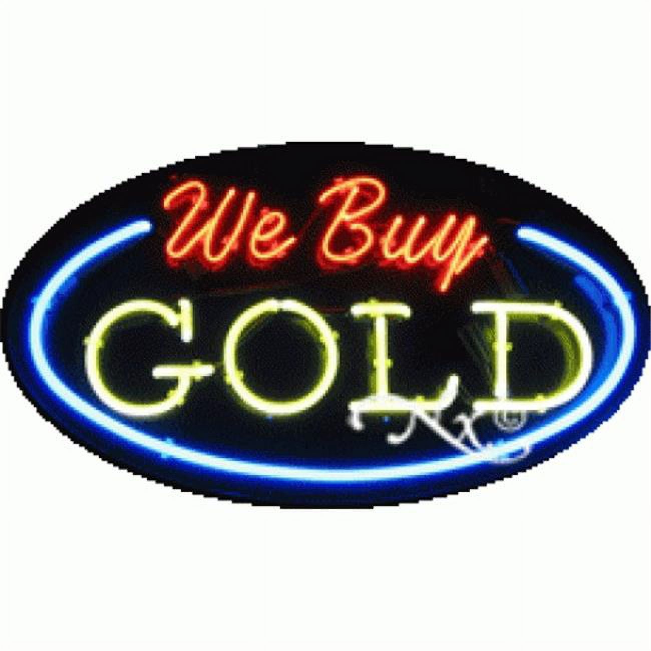 Arter Neon 14454 Flashing Neon Sign - We Buy Gold, Red & Yellow ...