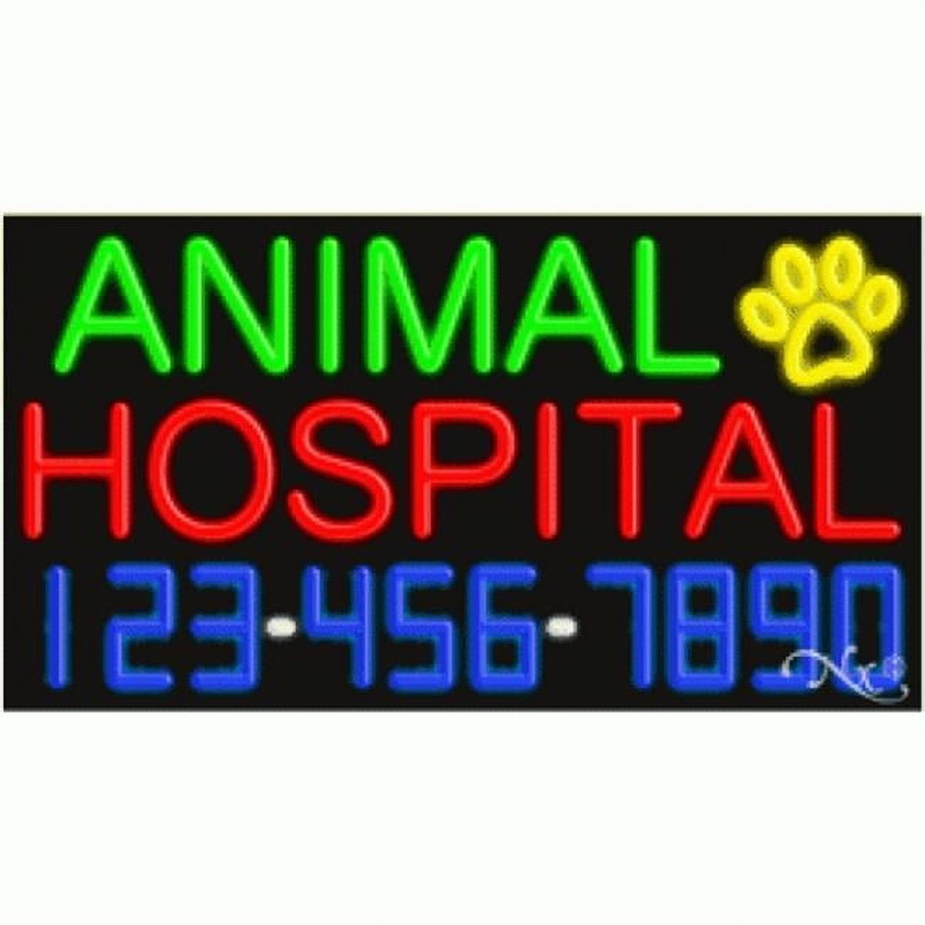 Arter Neon 15040 Neon Sign with Phone Number - Animal Hospital ...