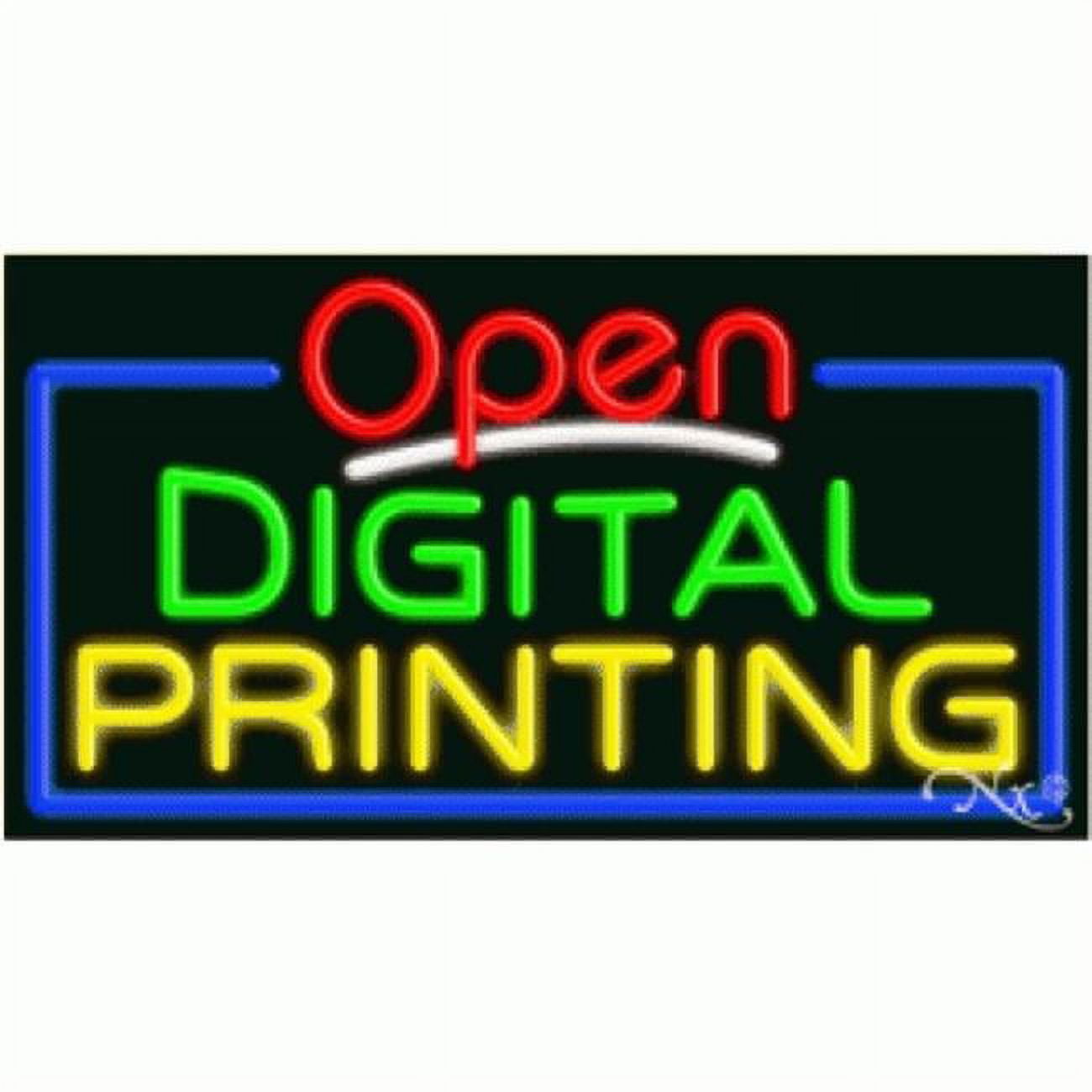 Arter Neon 15494 Neon Sign with Open - Digital Printing - Walmart.com