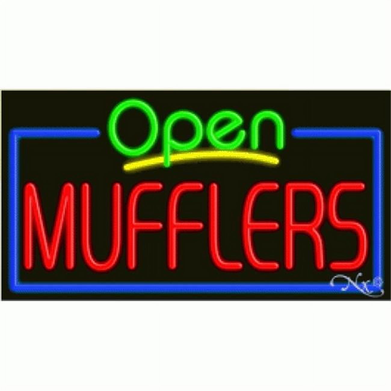 Arter Neon 15539 Neon Sign with Open - Mufflers - Walmart.com