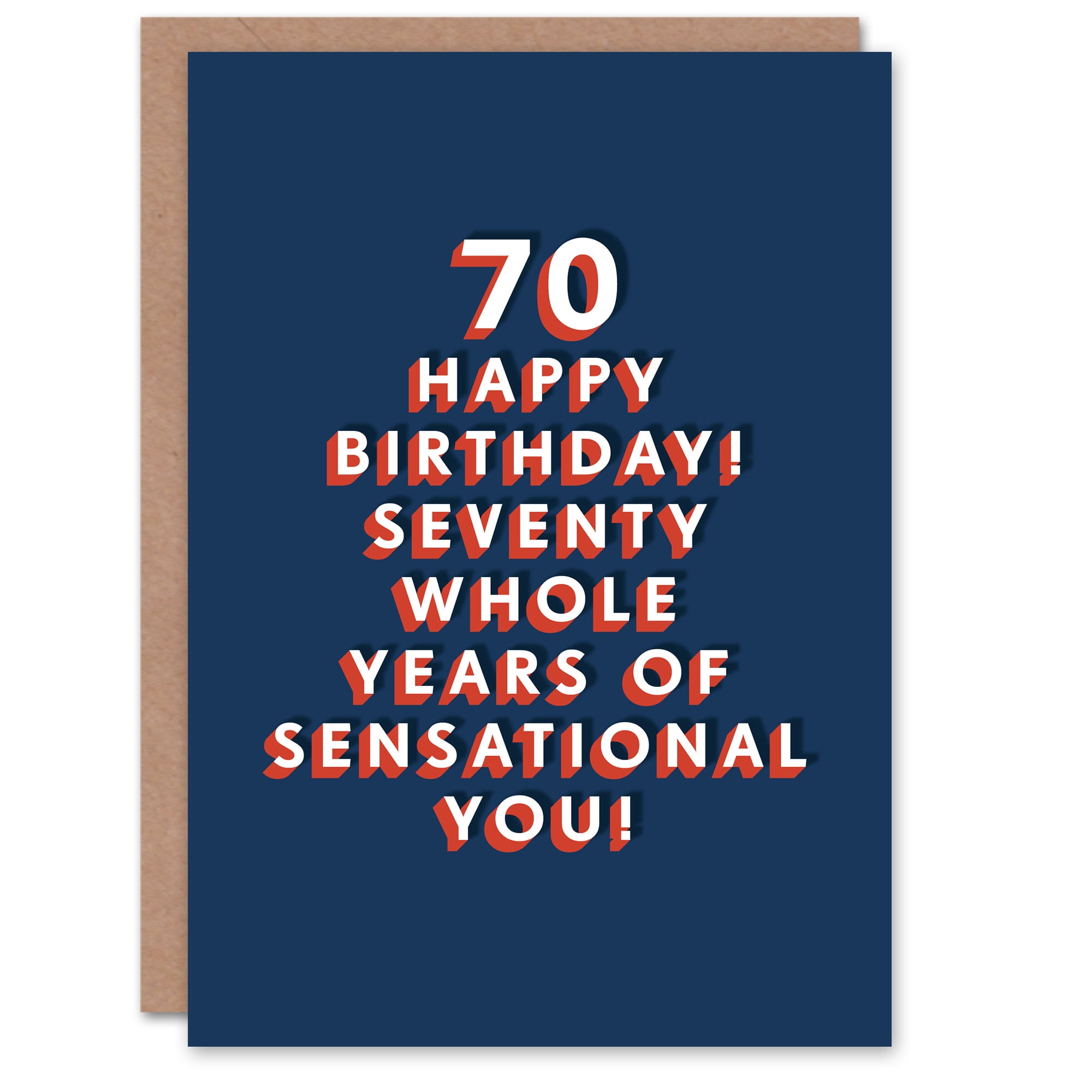 Artery8 70 Year Old Milestone Sensational 70th For Him Birthday Card ...