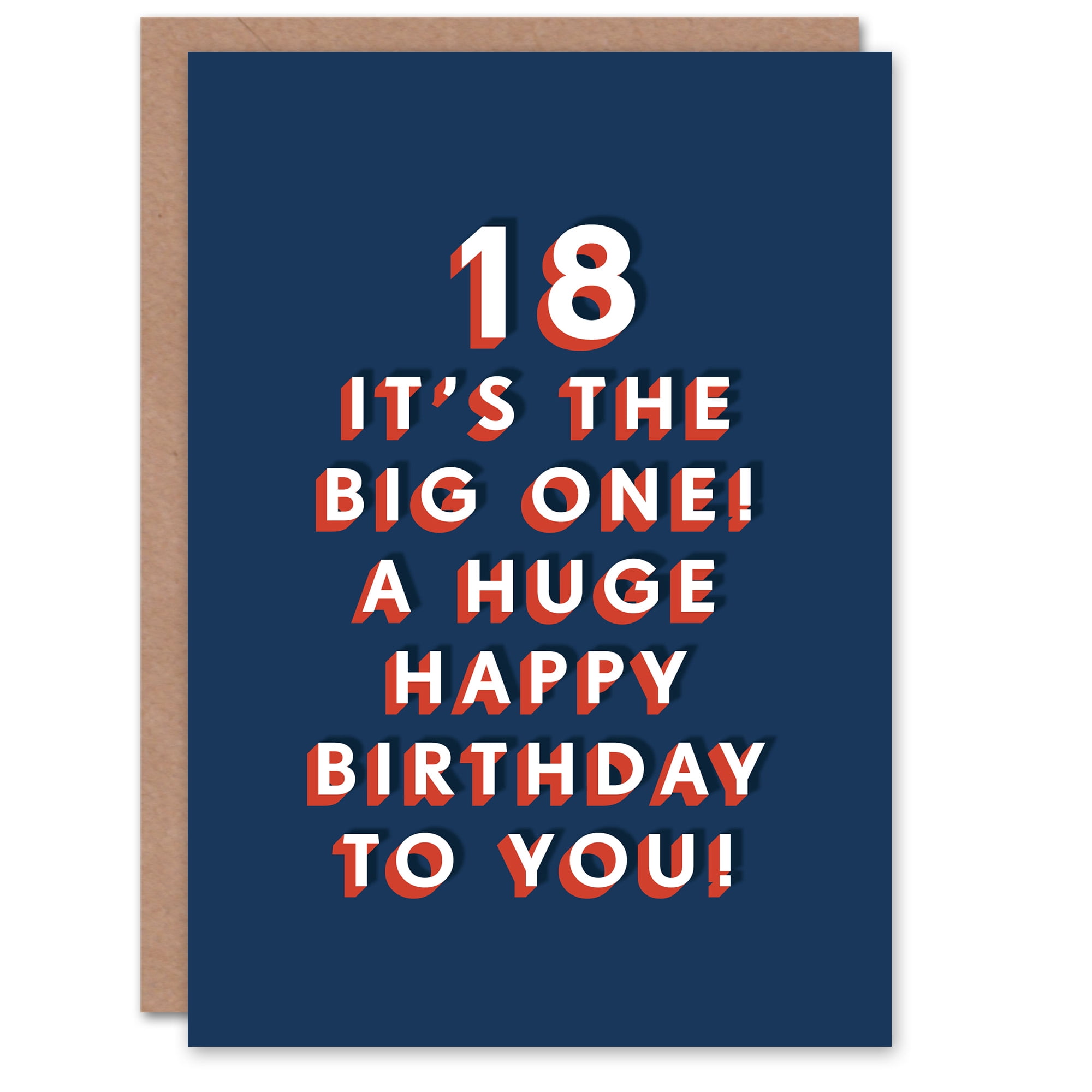 Artery8 Big One Bold Eighteen 18 Year Old Milestone 18th For Him ...