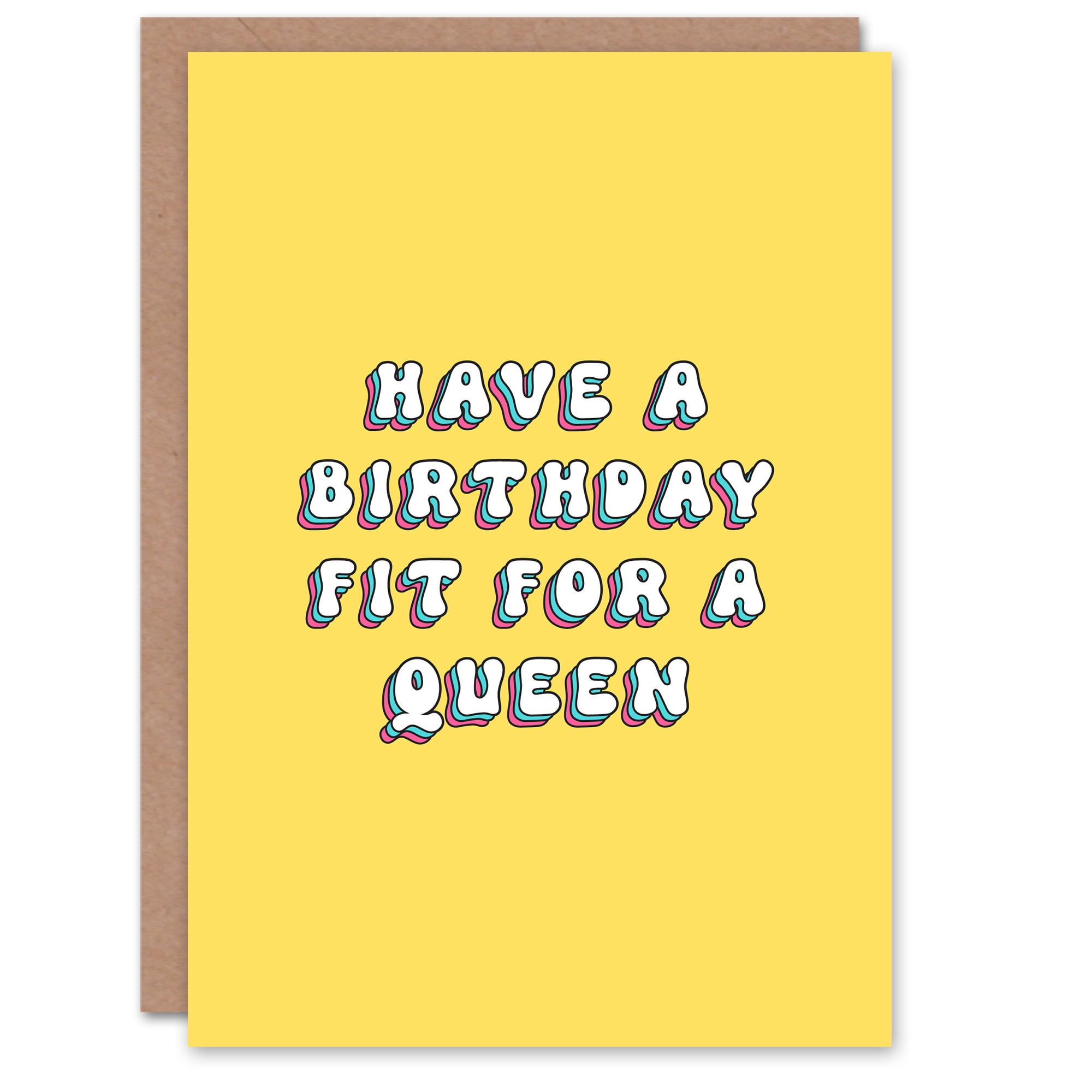 Artery8 Birthday Card Day Fit For a Queen For Her Gran Sister Niece ...