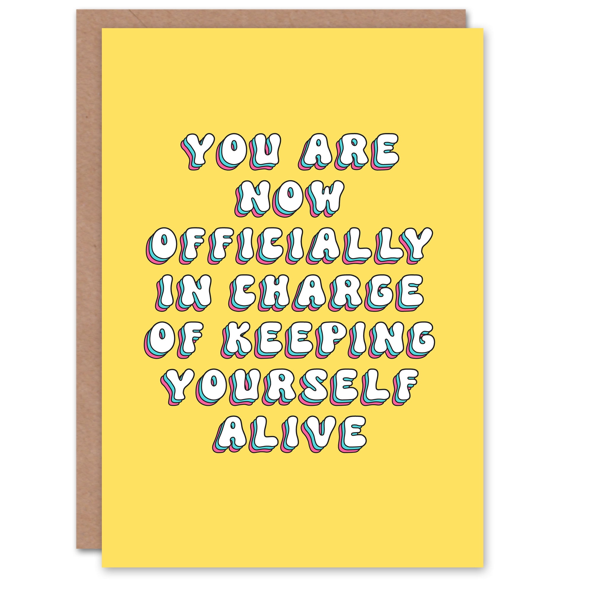 Artery8 Birthday Card In Charge of Staying Alive Fun Funny Happy Joke ...