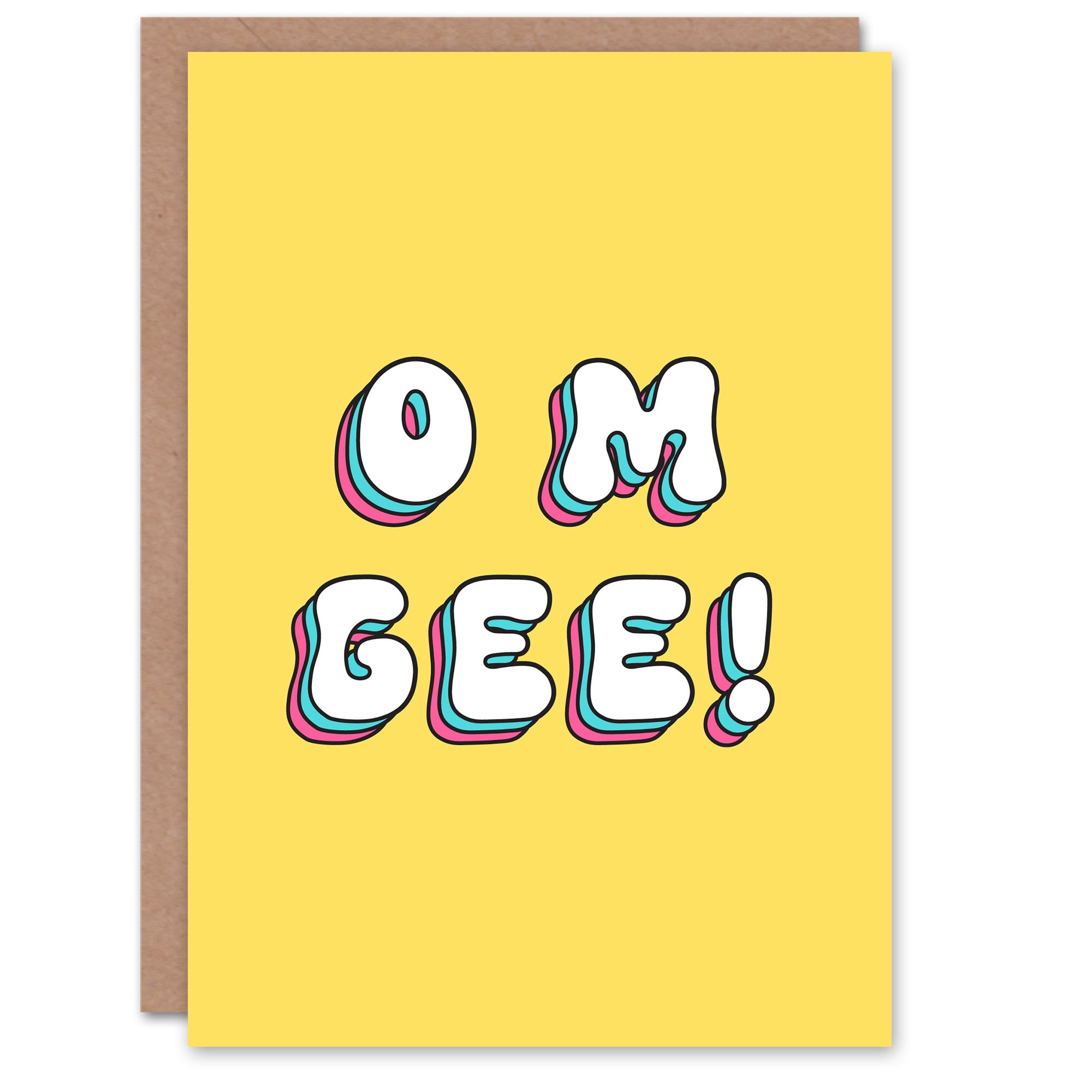 Artery8 Birthday Card O M Gee OMG Fun Funny Happy Joke Humour Her ...