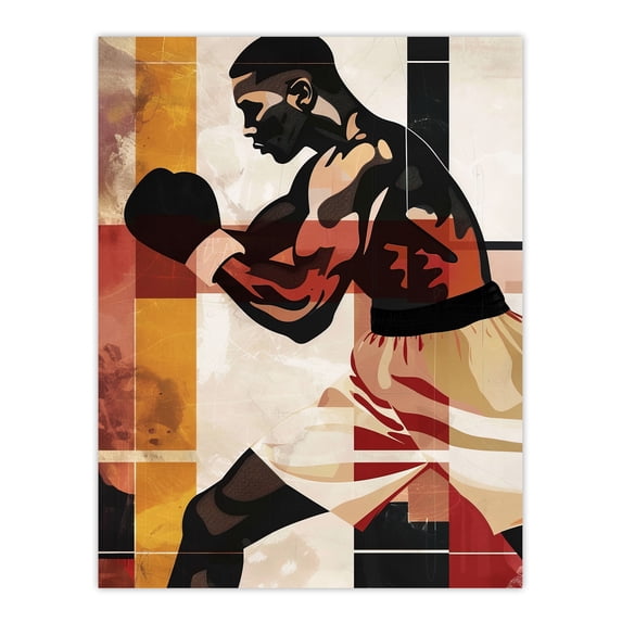 Artery8 Boxer Pop Art Portrait Fighter Boxing Design Living Room ...