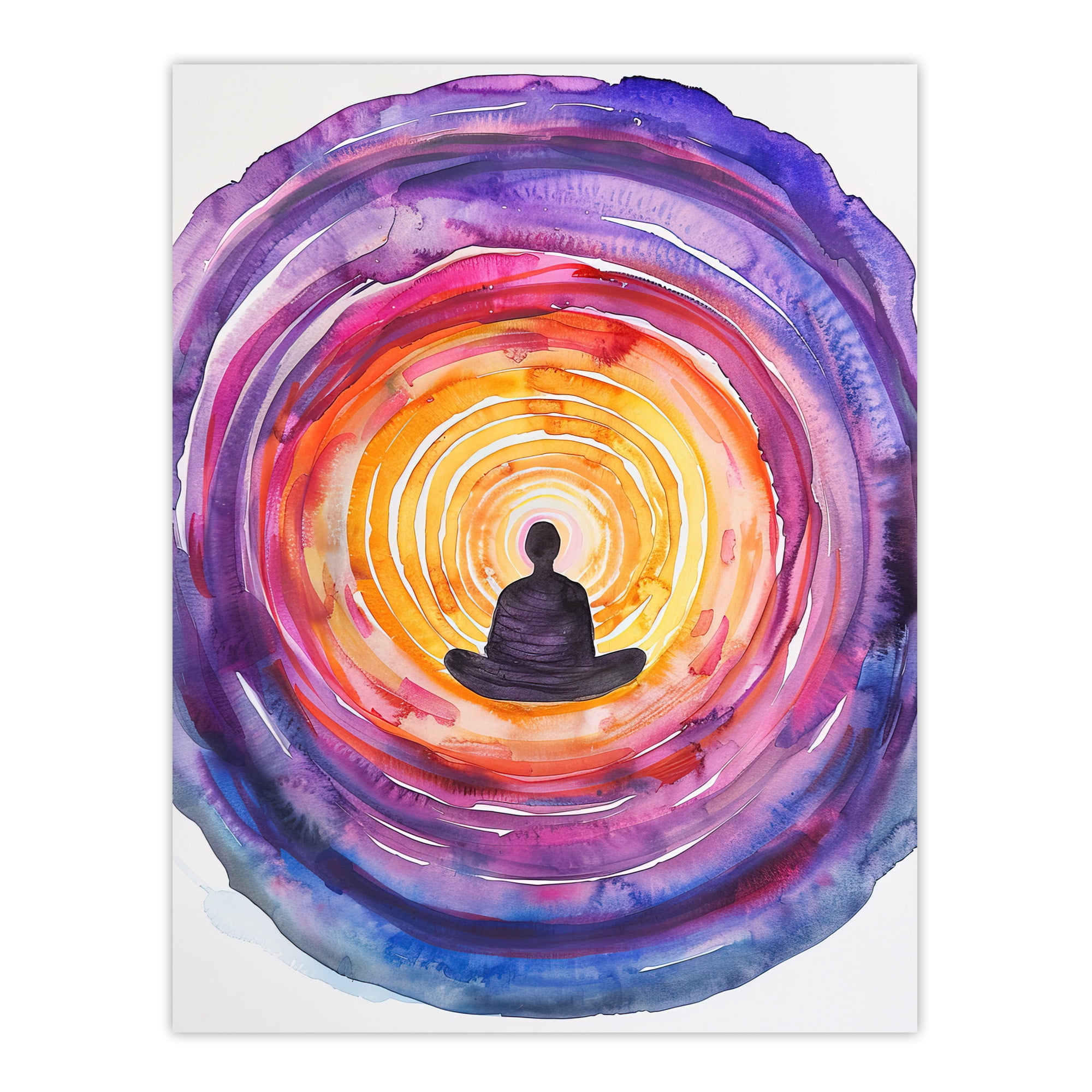 Artery8 Chakra Purple Orange Energy Vortex Meditation Living Room Extra ...
