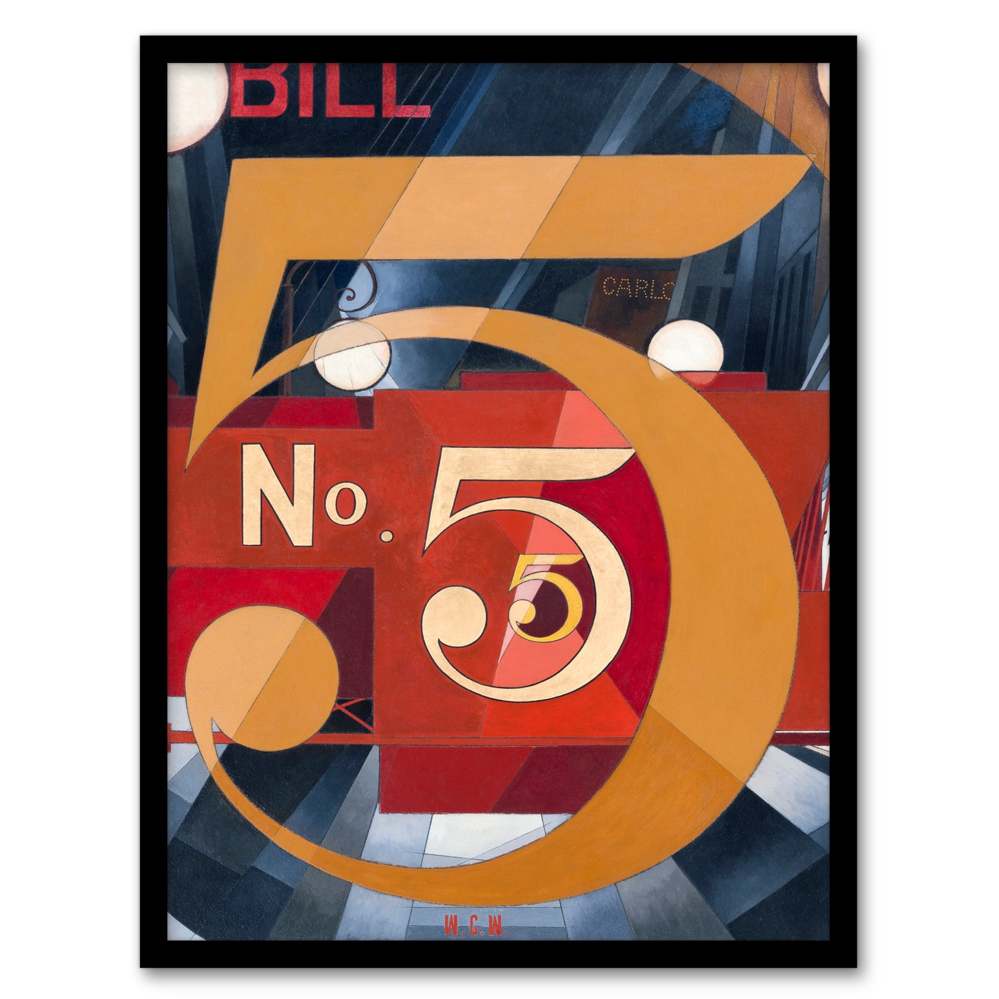 Artery8 Charles Demuth I Saw the Figure 5 in Gold Framed Wall Art Print ...