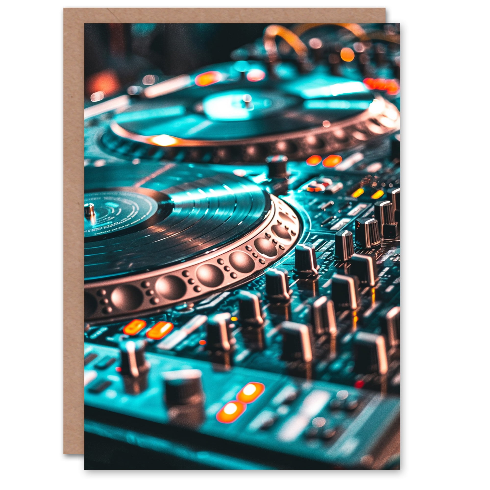 Artery8 DJ Decks Close Up Record Player Mixing Music Fan For Him Man ...