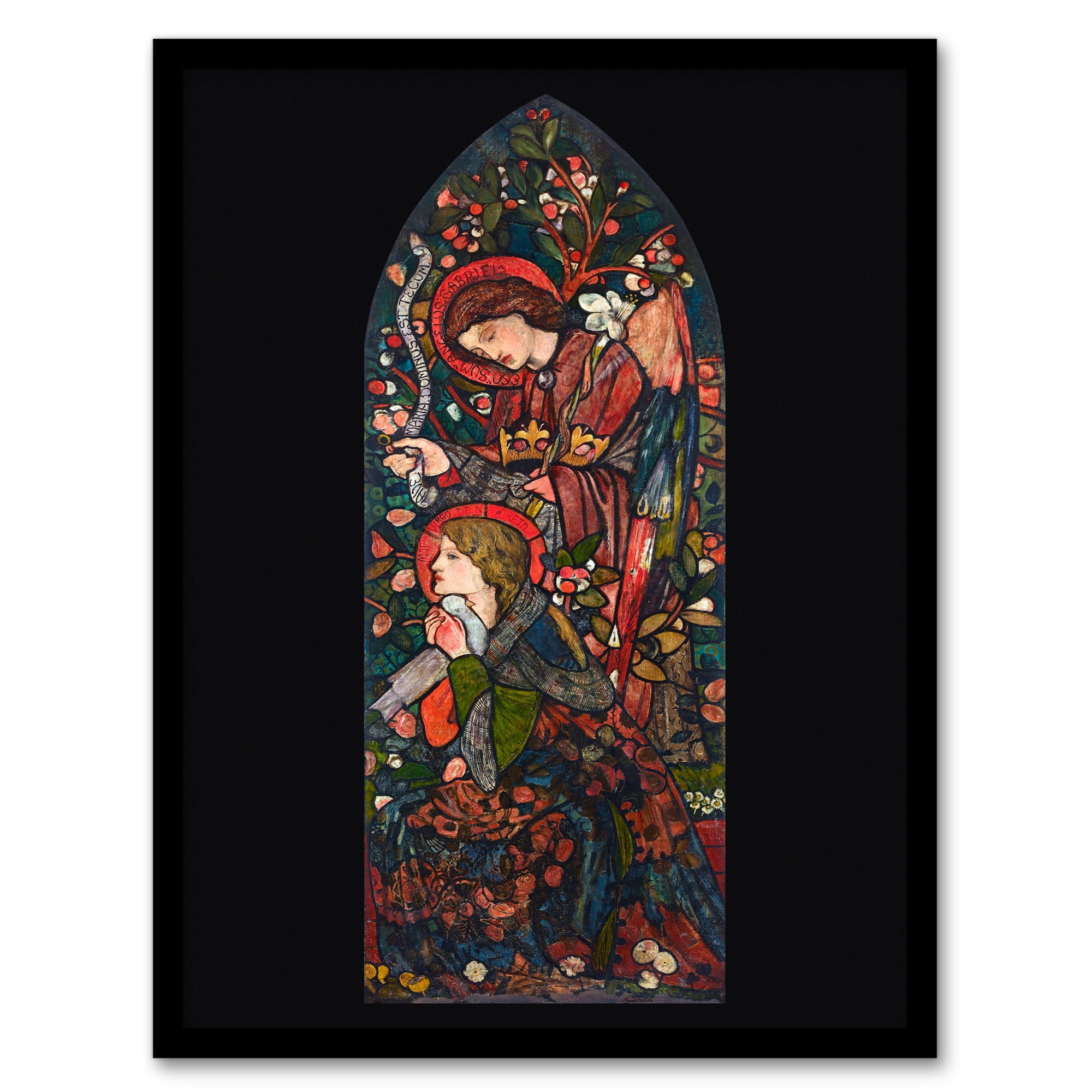 Artery8 Edward Burne Jones The Annunciation Stained Glass Framed Wall ...