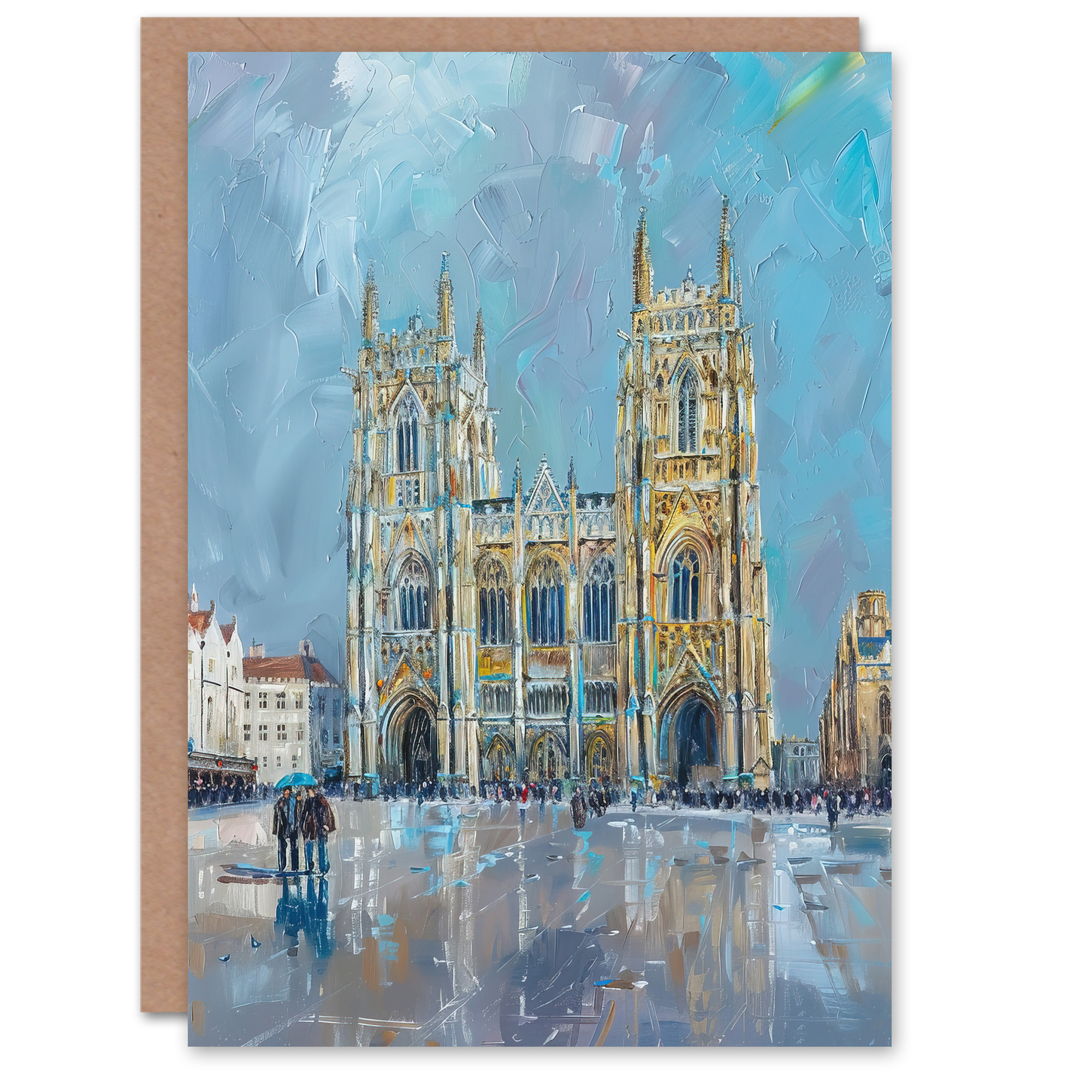 Artery8 Greeting Card Cathedral Church St Peter York Minster Painting ...