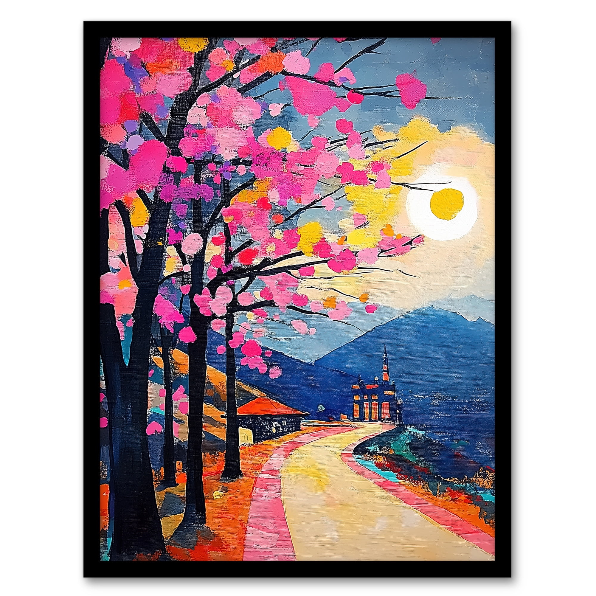 Artery8 Hallstatt Austria Colourful Abstract Painting Living Room ...