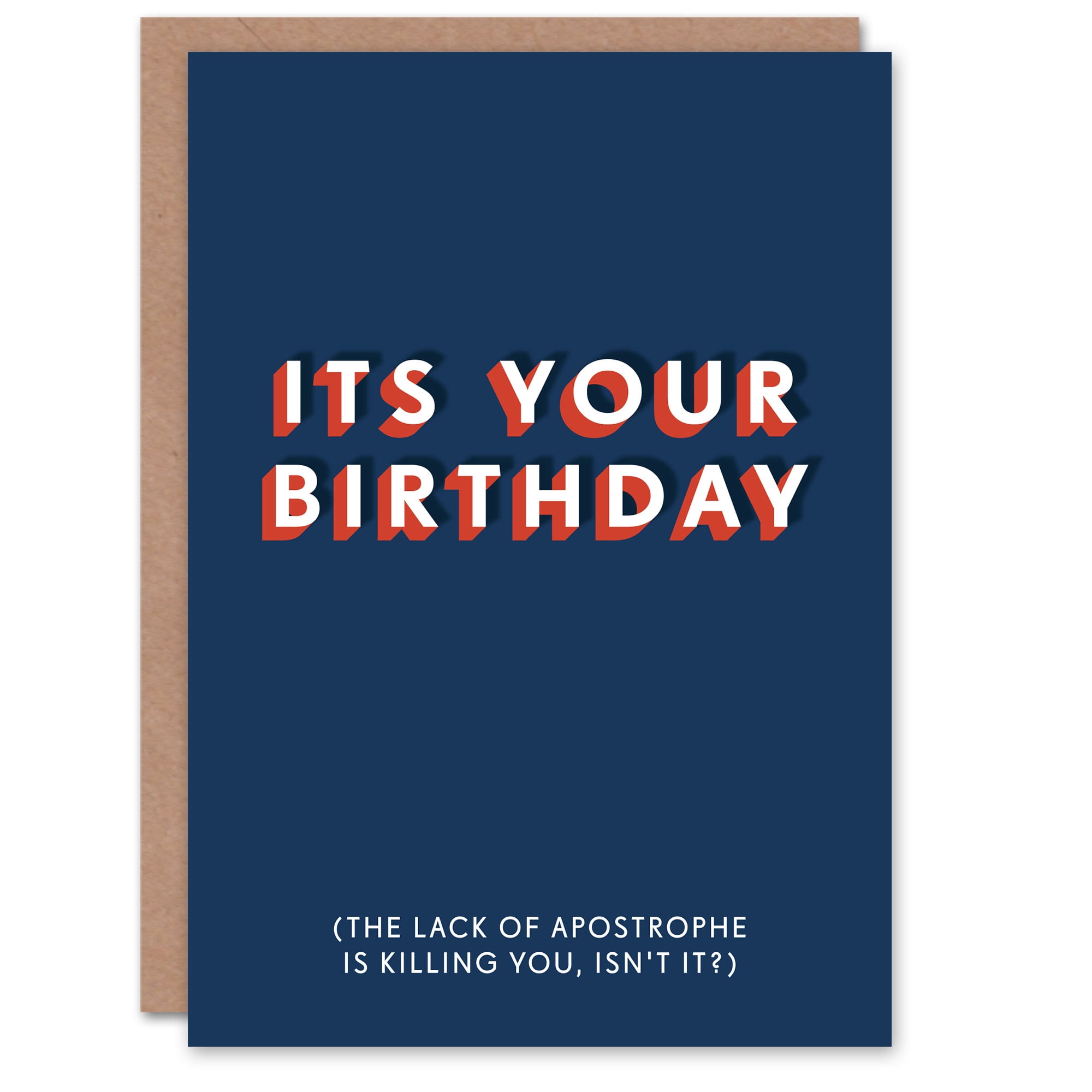 Artery8 Lack Of Apostrophe Grammar Police Funny Cheeky For Him Birthday ...