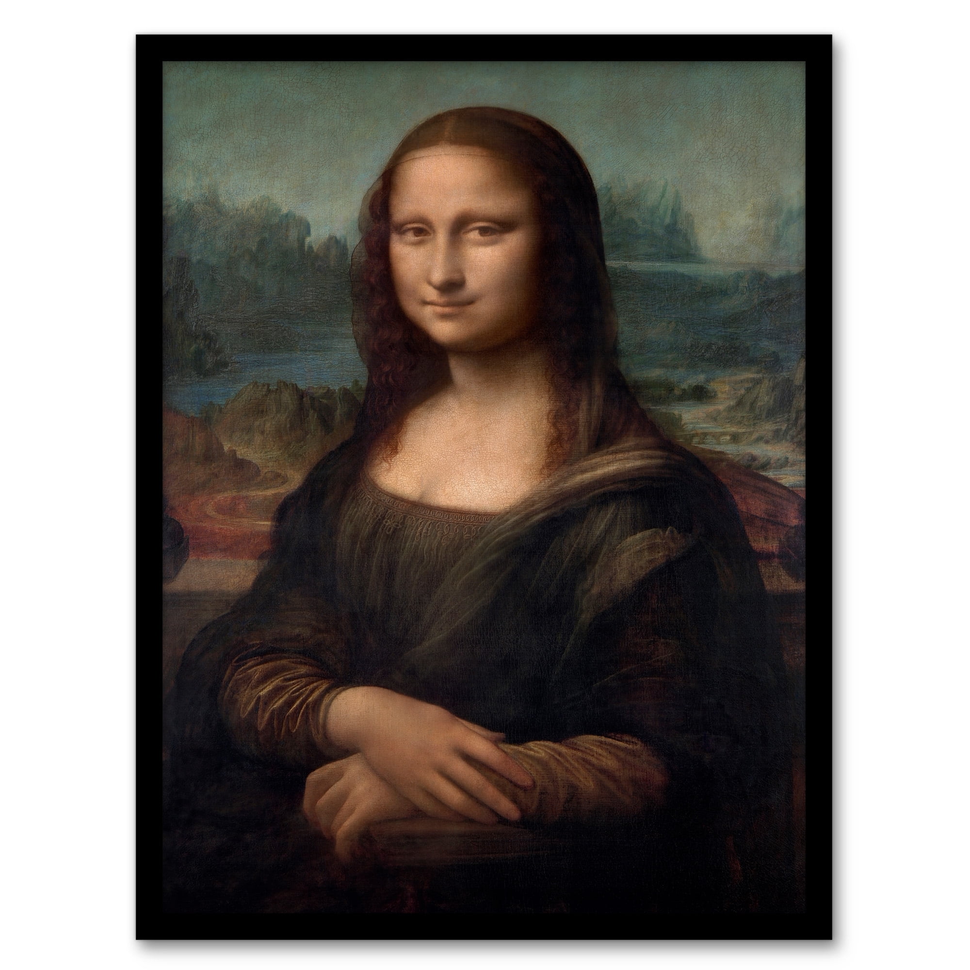 Artery8 Leonardo da Vinci Portrait of Mona Lisa del Giocondo Framed ...