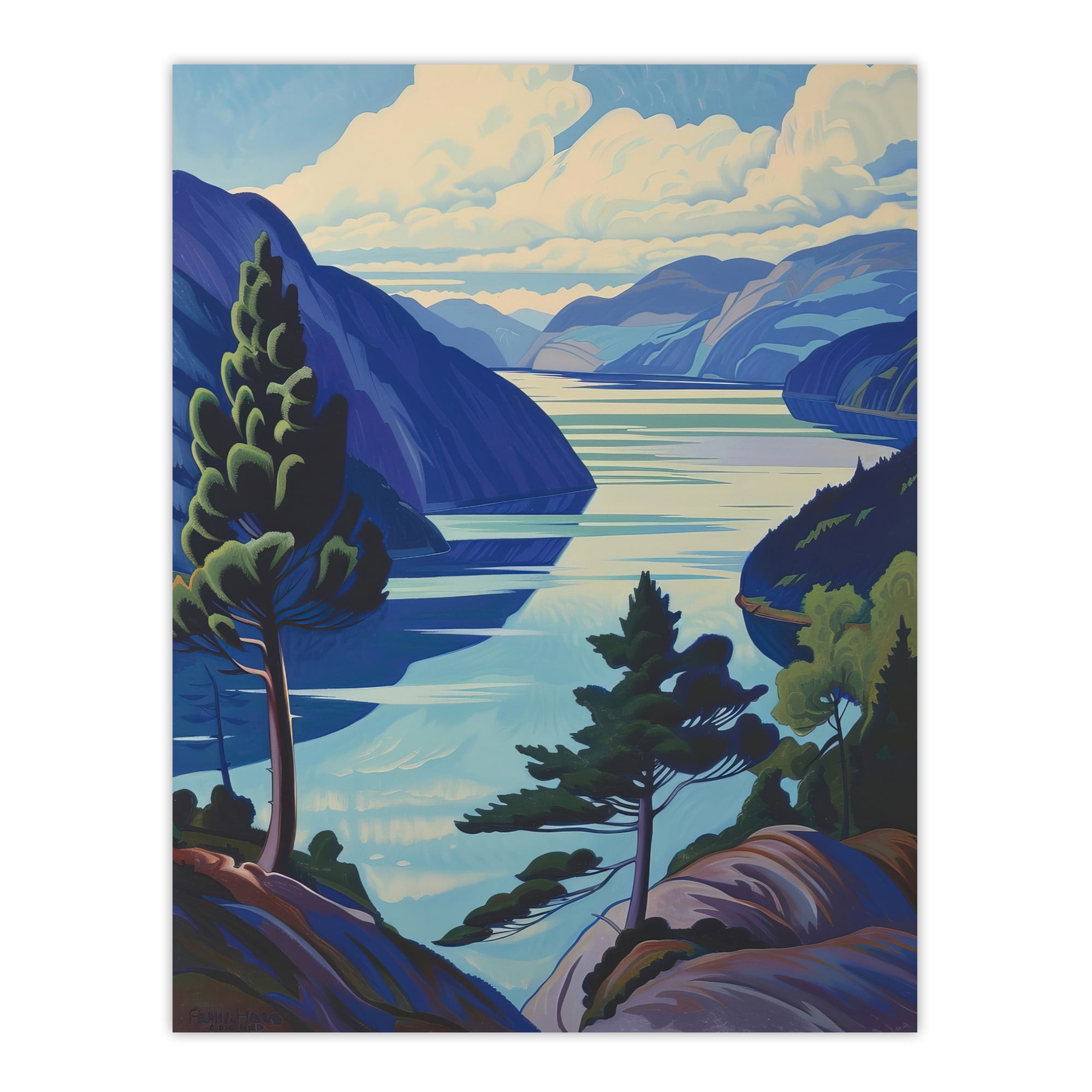 Artery8 Loch Ness Lake Scottish Highlands Landscape Living Room ...