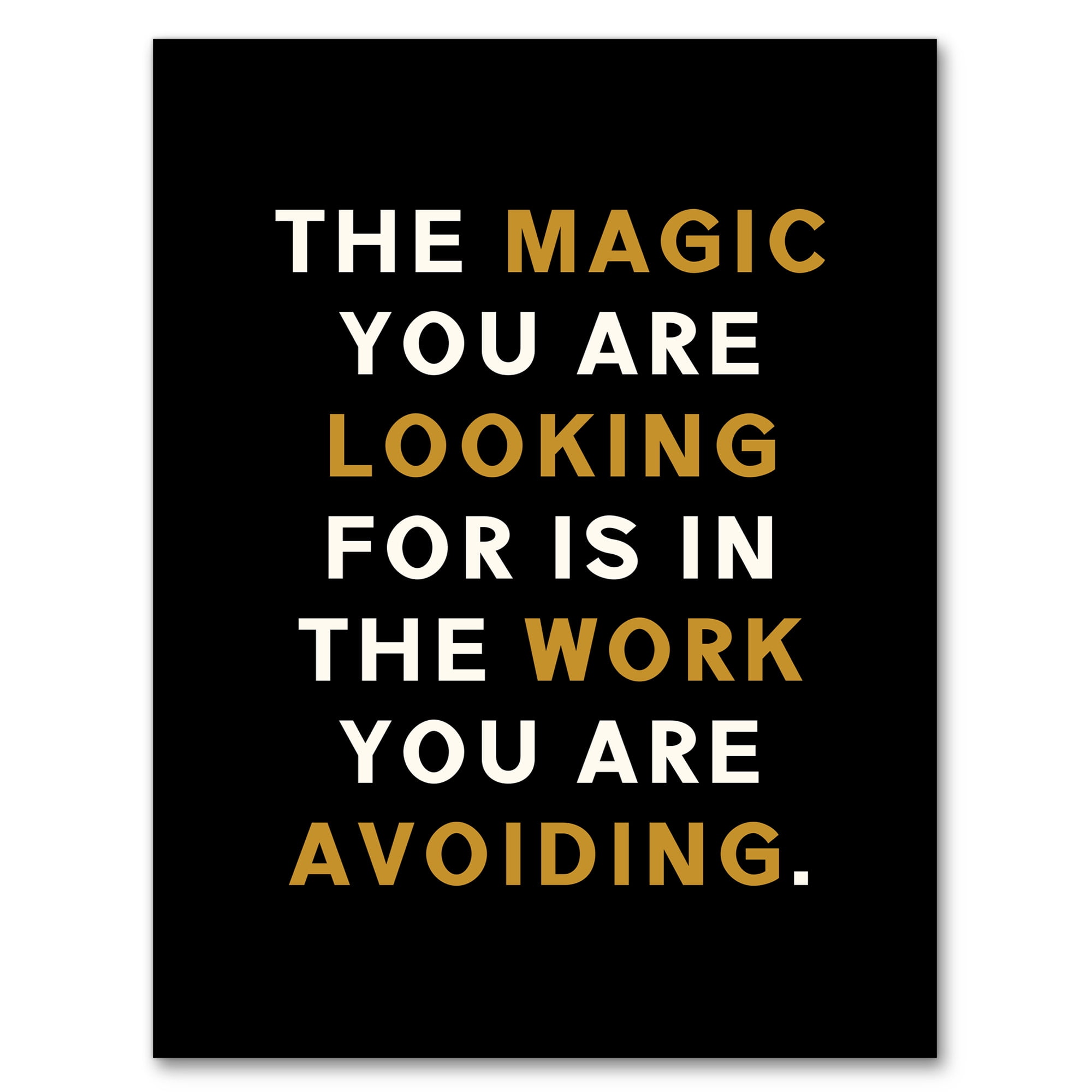 Artery8 Magic You Are Looking For Work Motivational Quote Living Room ...