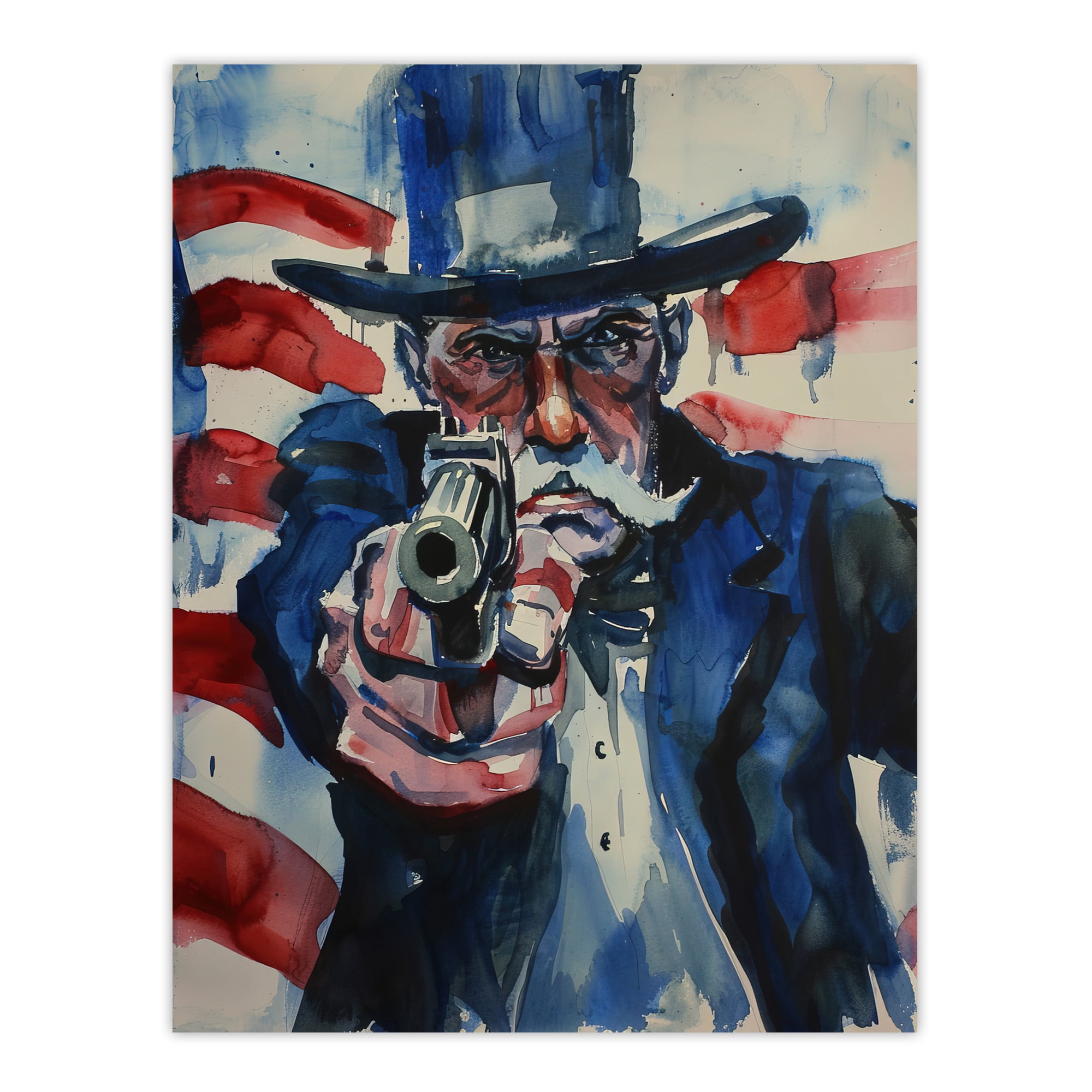 Artery8 Modern USA Uncle Sam Gun Point I Want You Man Cave Extra Large ...