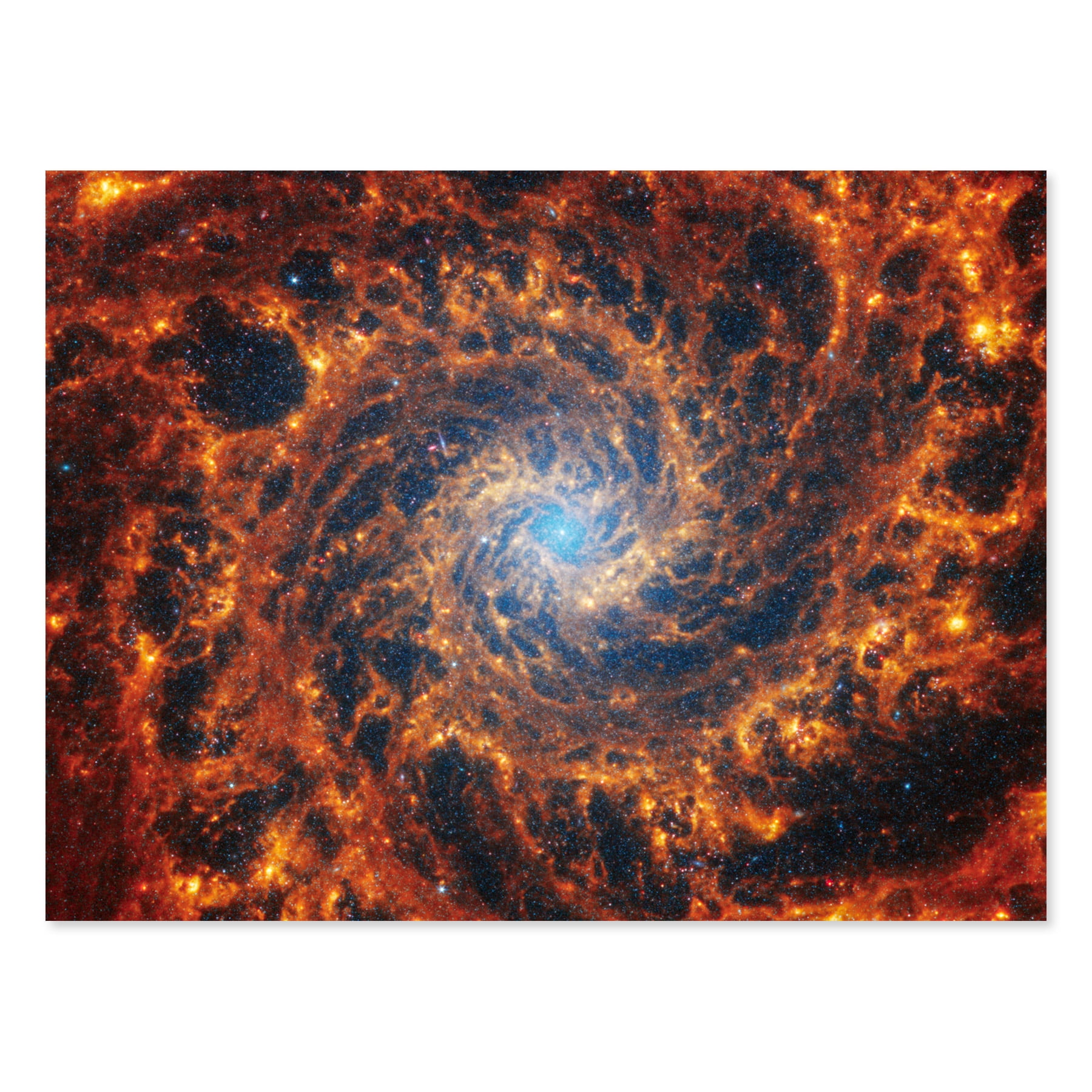 Artery8 NASA James Webb Telescope View of Spiral Galaxy NGC 628 Living ...