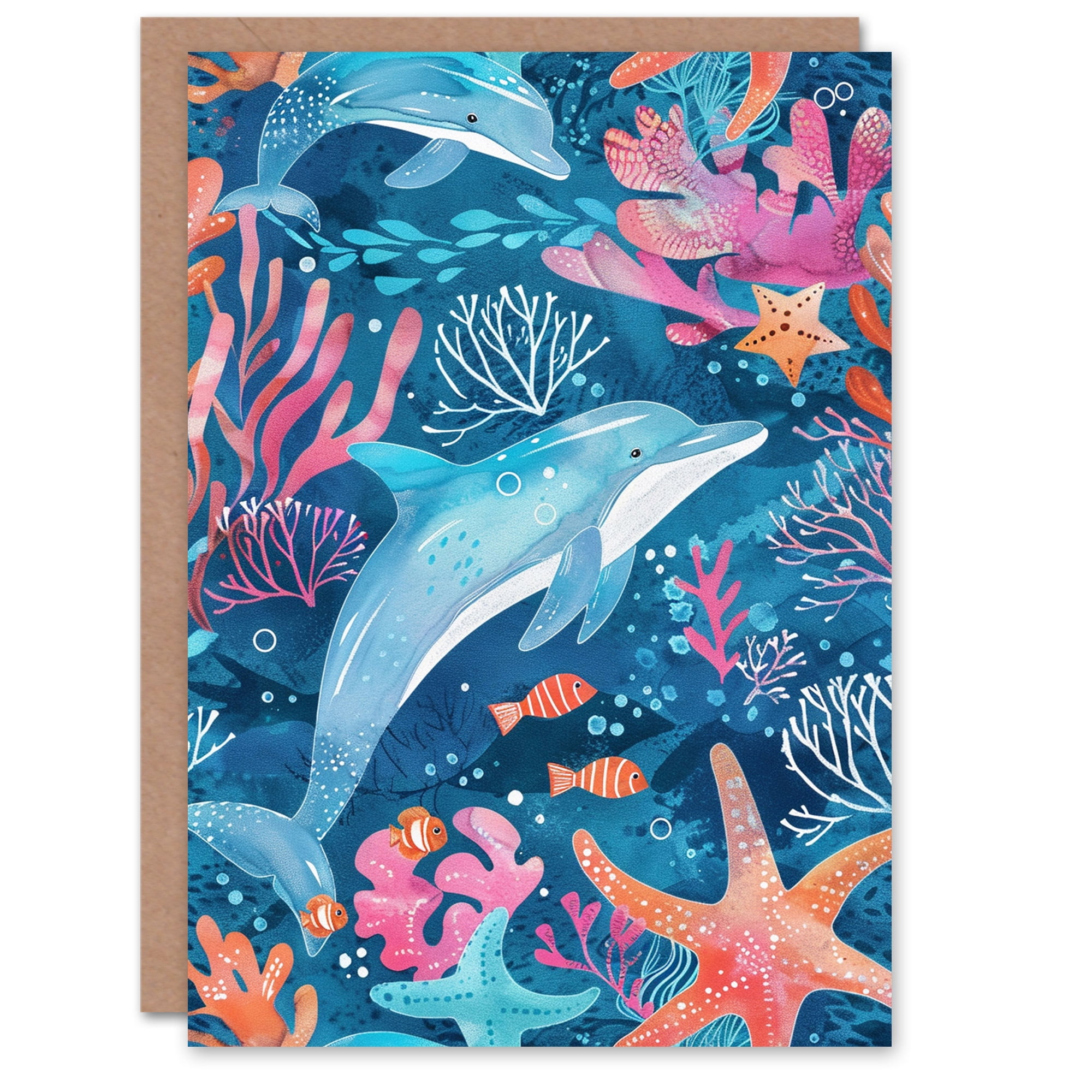 Artery8 Ocean Sea Life Coral Reef Dolphins Fish Starfish For Child Kids ...