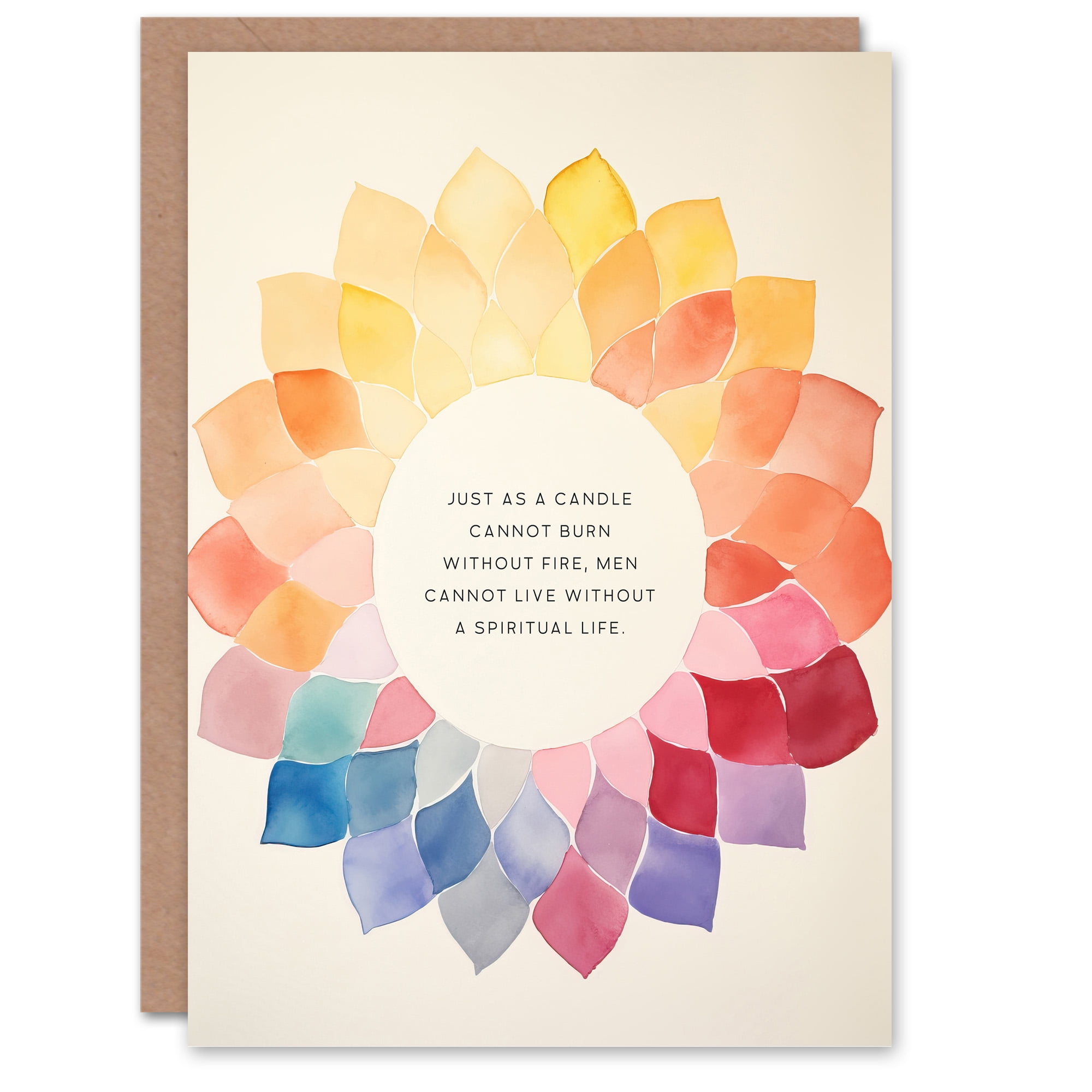 Artery8 Spiritual Birthday Card Spiritual Life Buddhist Mindfulness ...