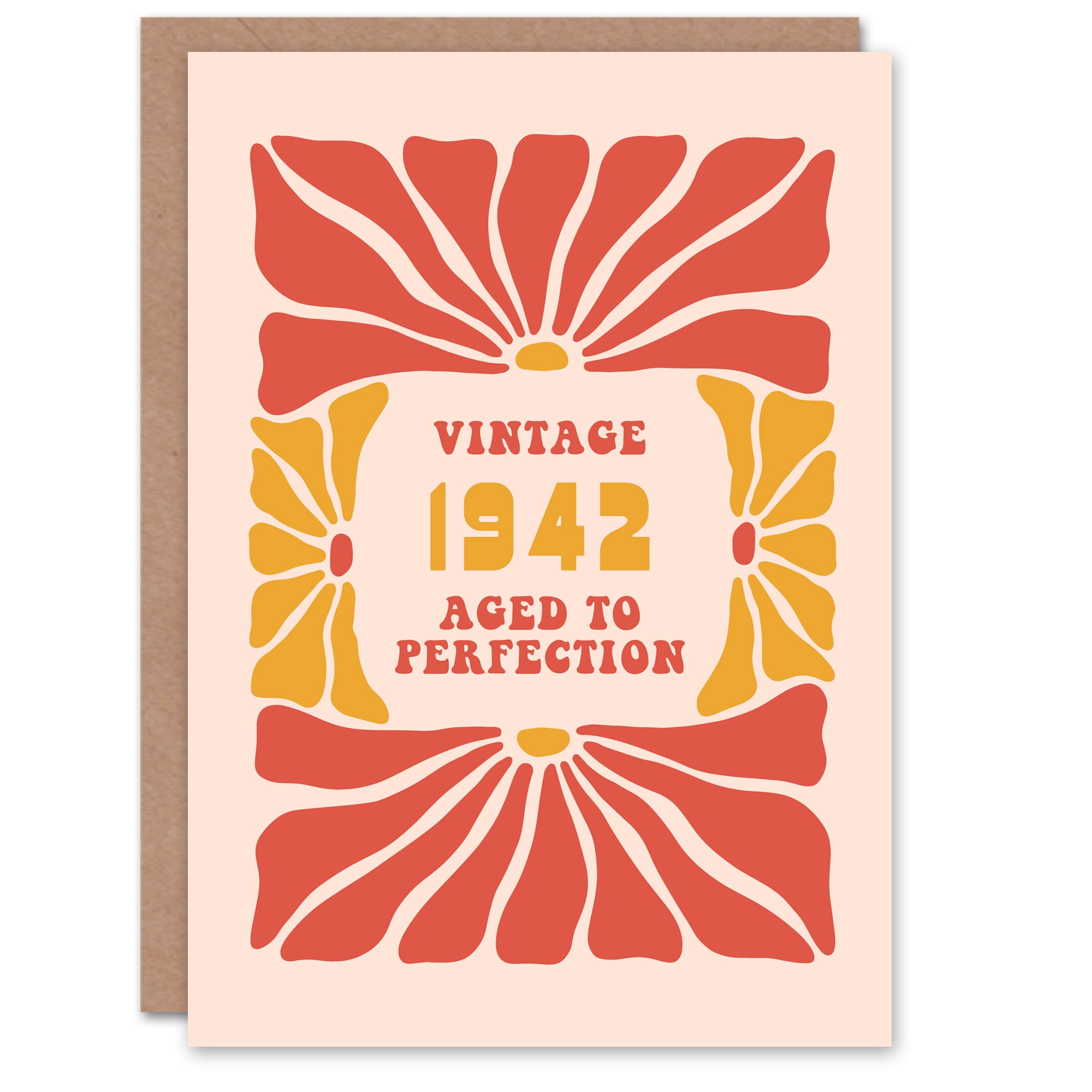Artery8 Vintage Retro For Her Flower 60s Born 1942 Aged 83 Years Old ...