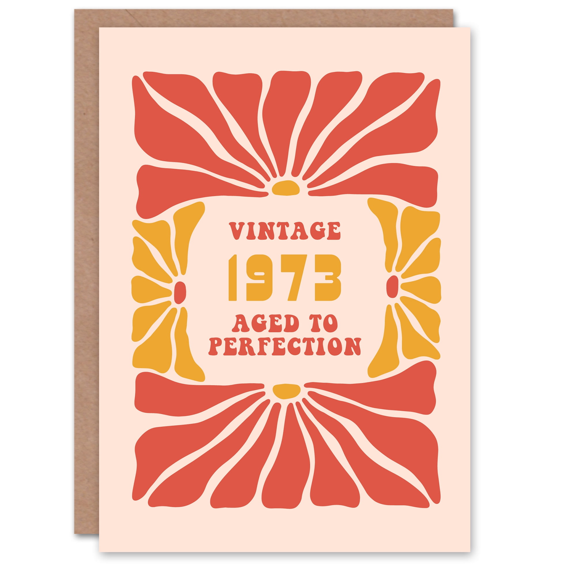 Artery8 Vintage Retro For Her Flower 60s Born 1973 Aged 52 Years Old ...