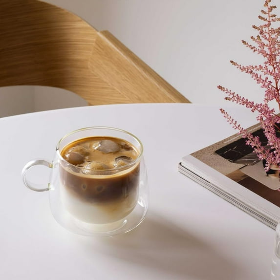 Artesano Hot & Cold Beverages Cappuccino Glass, Set of 2, 14.5 oz ...