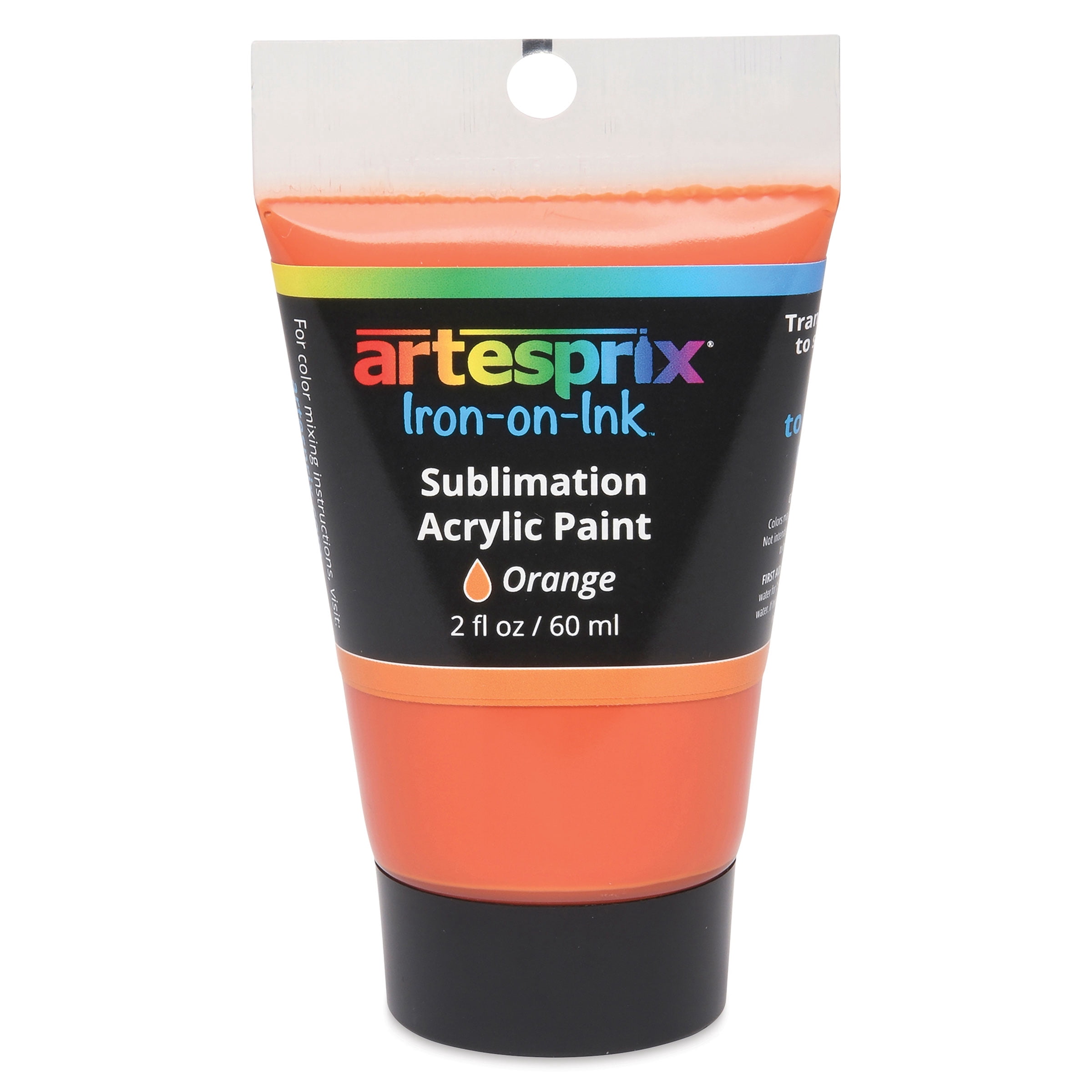 Artesprix Sublimation Acrylic Paint - Orange, 2 oz Tube - Walmart.com