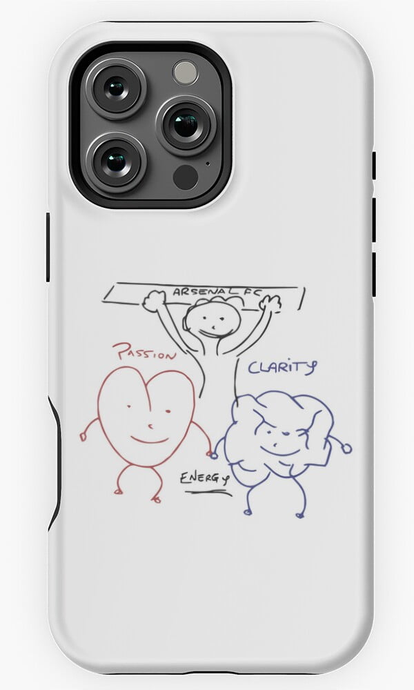 Artetas Passion Whiteboard Drawing Phone Case for iPhone 16 15 14 13 12 ...