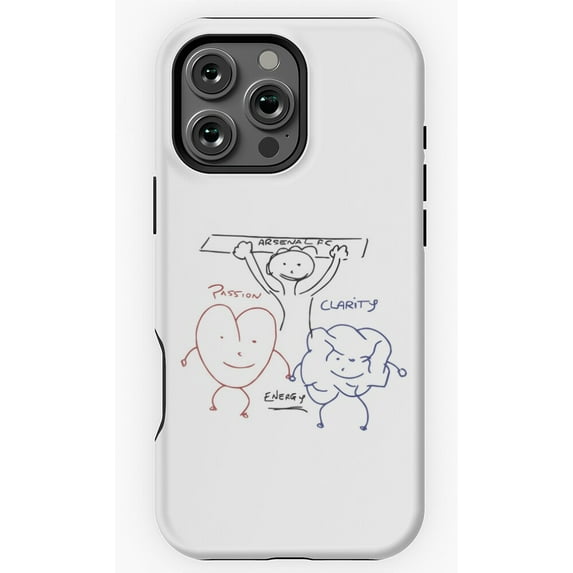 Artetas Passion Whiteboard Drawing Phone Case for iPhone 16 15 14 13 12 ...