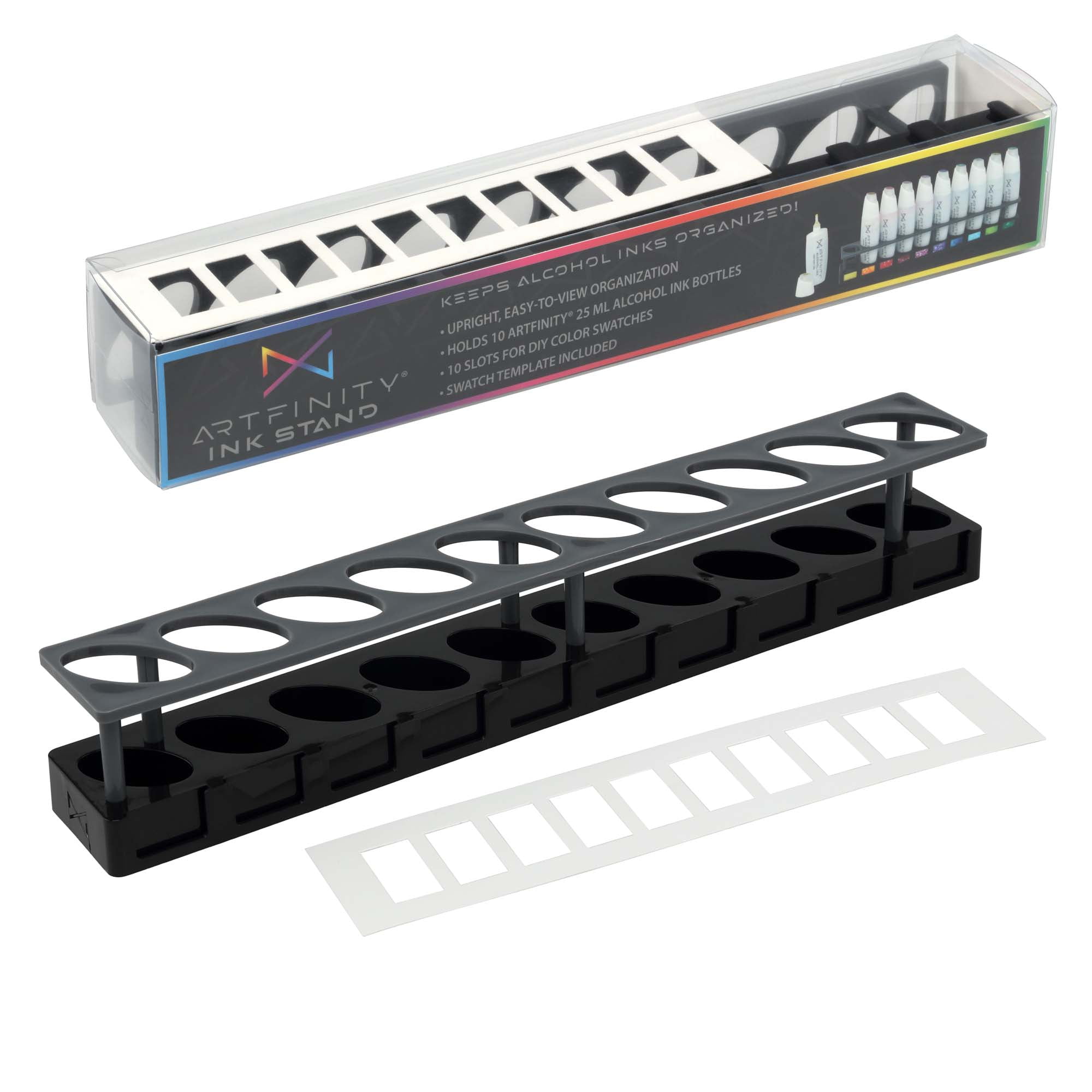Artfinity Alcohol Ink 10-Slot Stand - Acrylic Upright Storage for ...