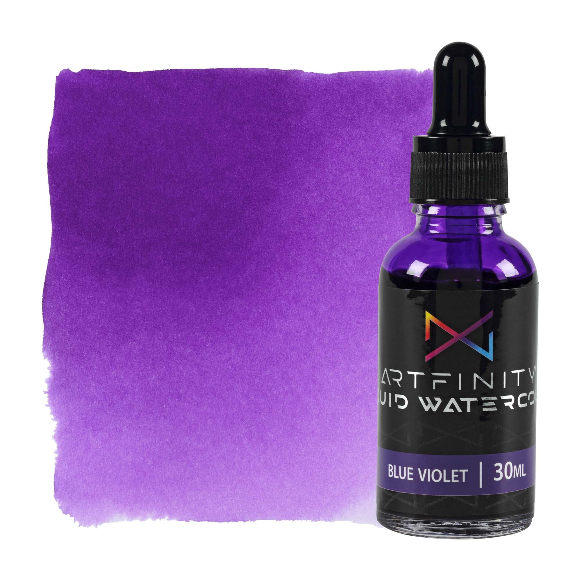 Artfinity Liquid Watercolor Paint 30 ml Bottle, Blue Violet - Vibrant ...