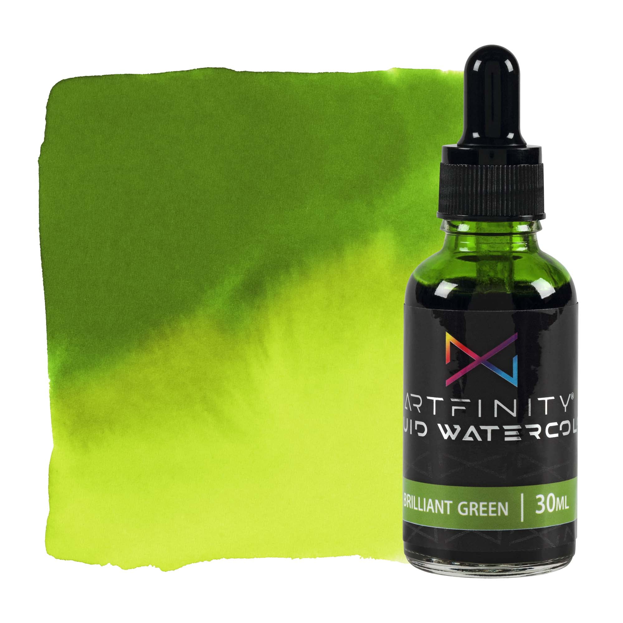 Artfinity Liquid Watercolor Paint 30 ml Bottle, Brilliant Green ...