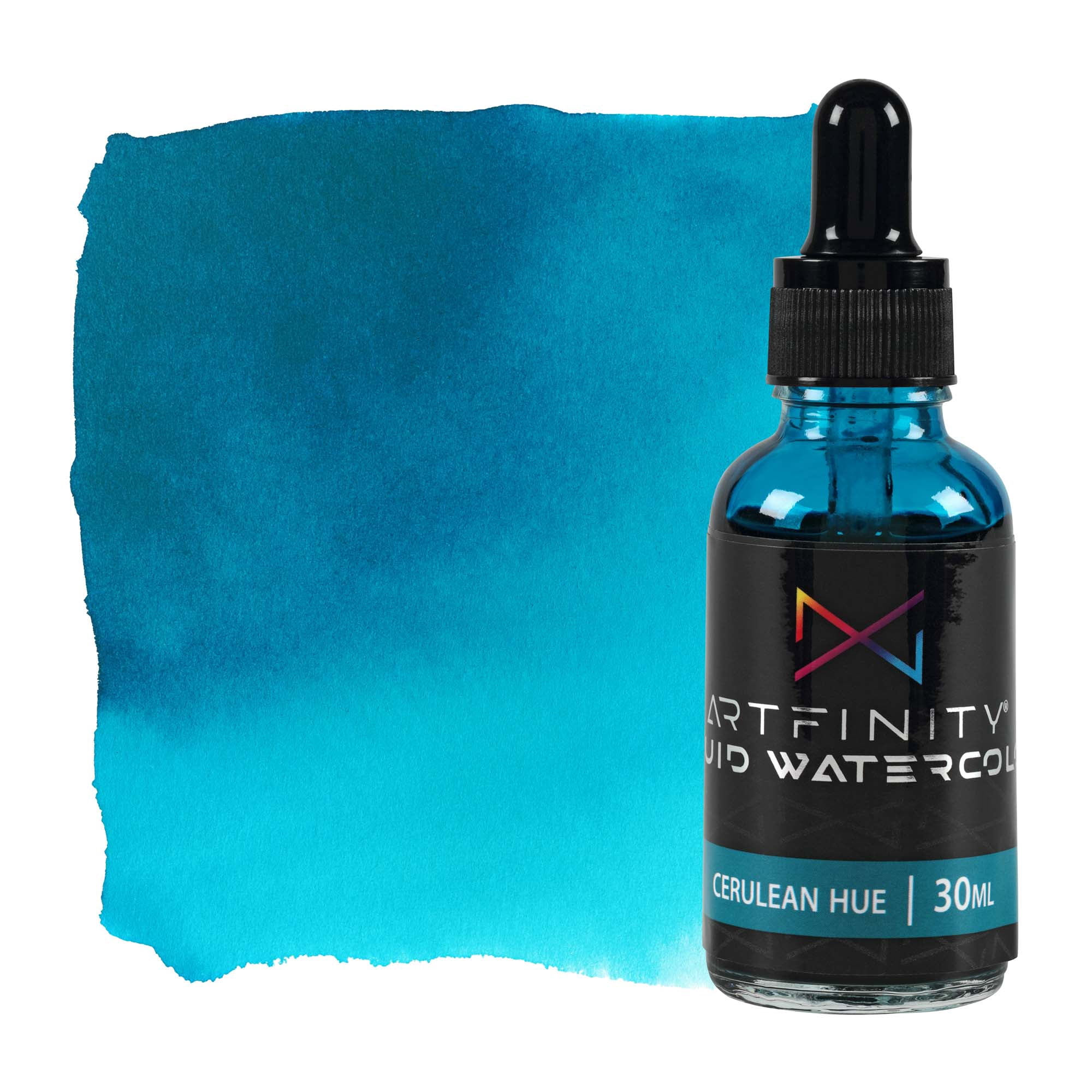 Artfinity Liquid Watercolor Paint 30 ml Bottle, Cerulean Hue - Vibrant ...