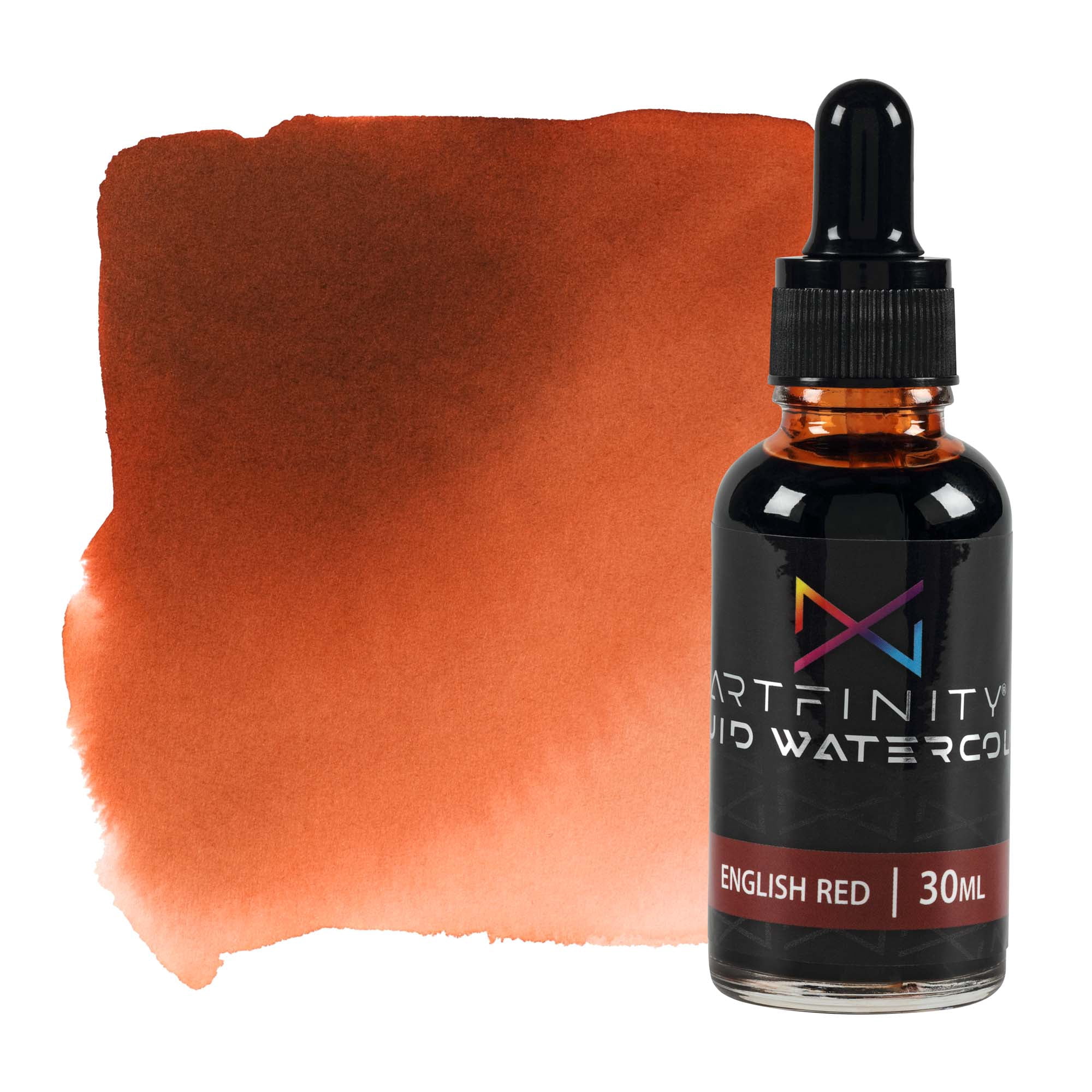 Artfinity Liquid Watercolor Paint 30 ml Bottle, English Red - Vibrant ...