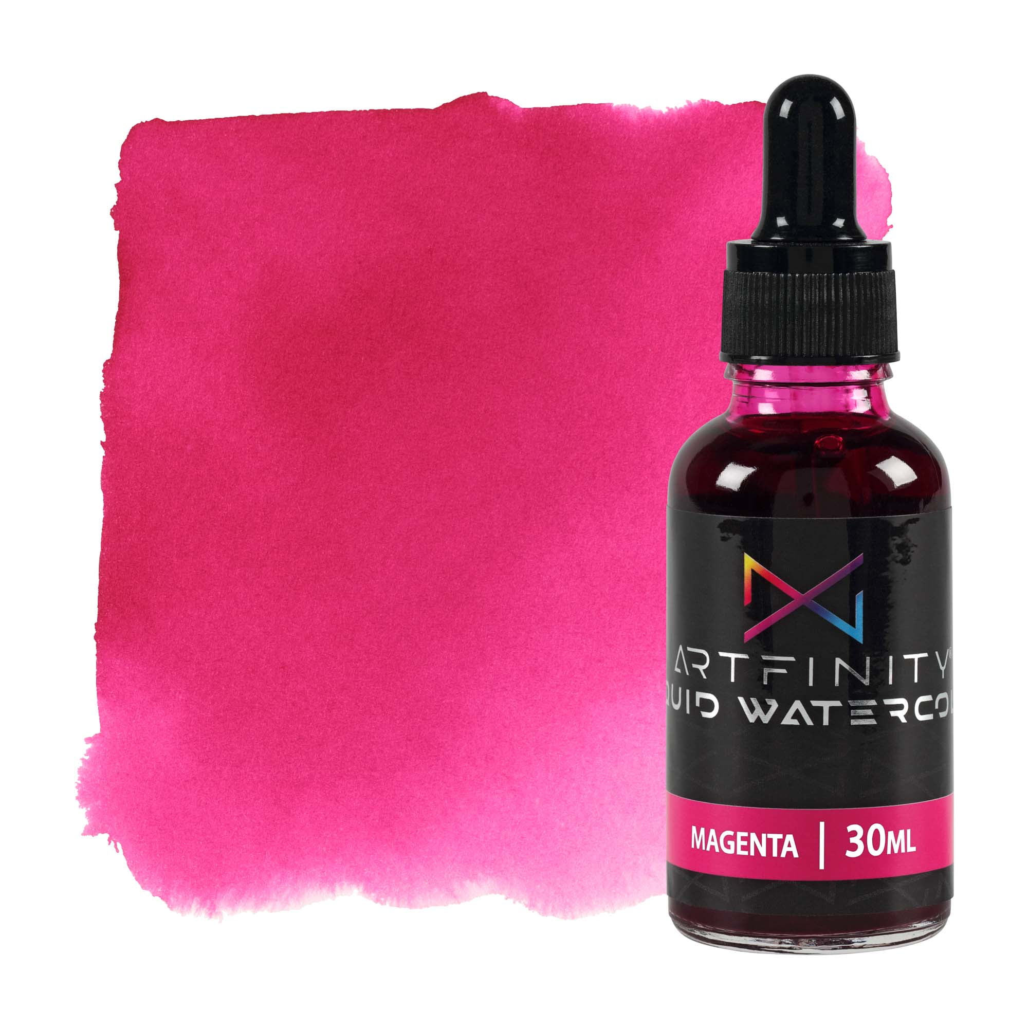 Artfinity Liquid Watercolor Paint 30 ml Bottle, Magenta - Vibrant Dye ...