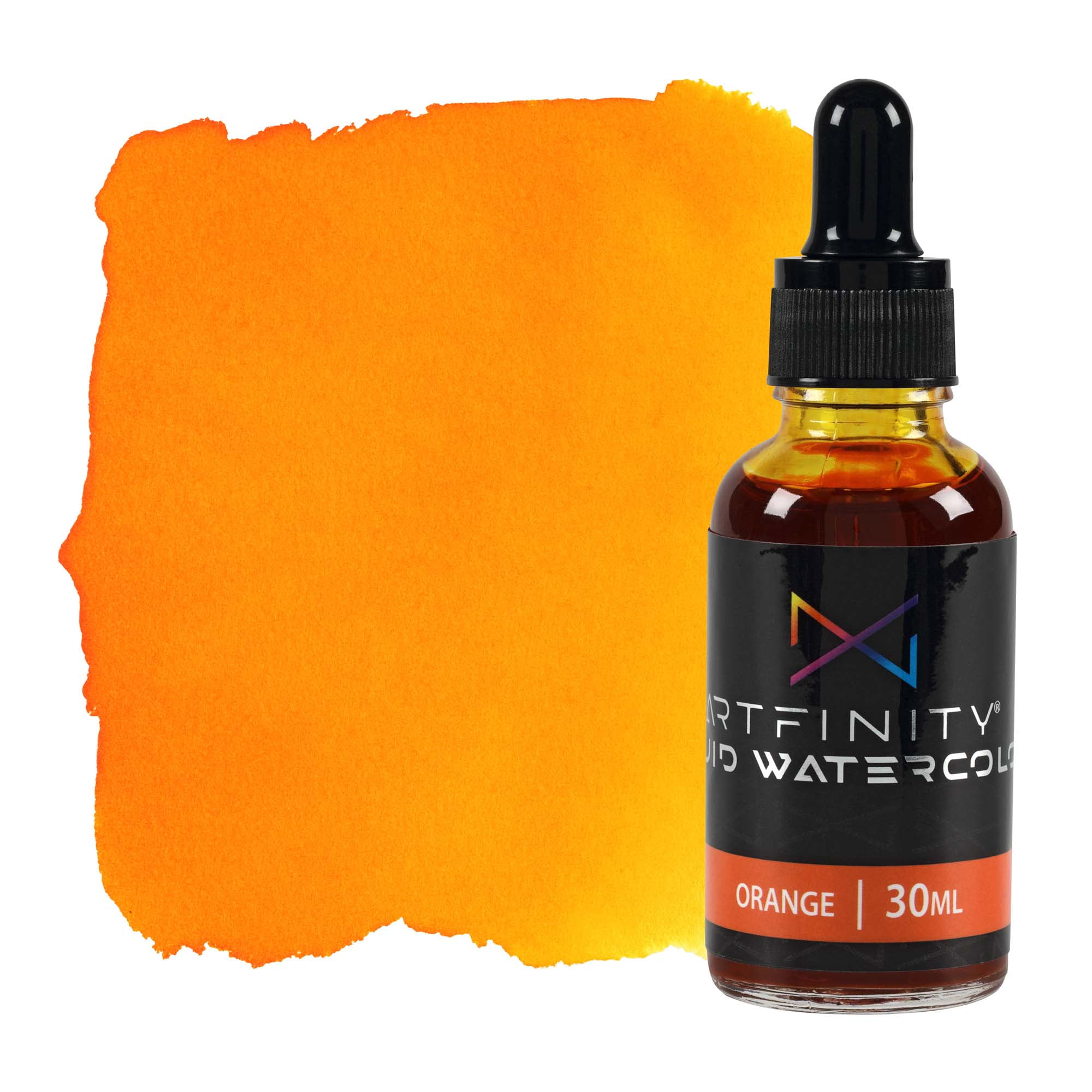 Artfinity Liquid Watercolor Paint 30 ml Bottle, Orange - Vibrant Dye ...