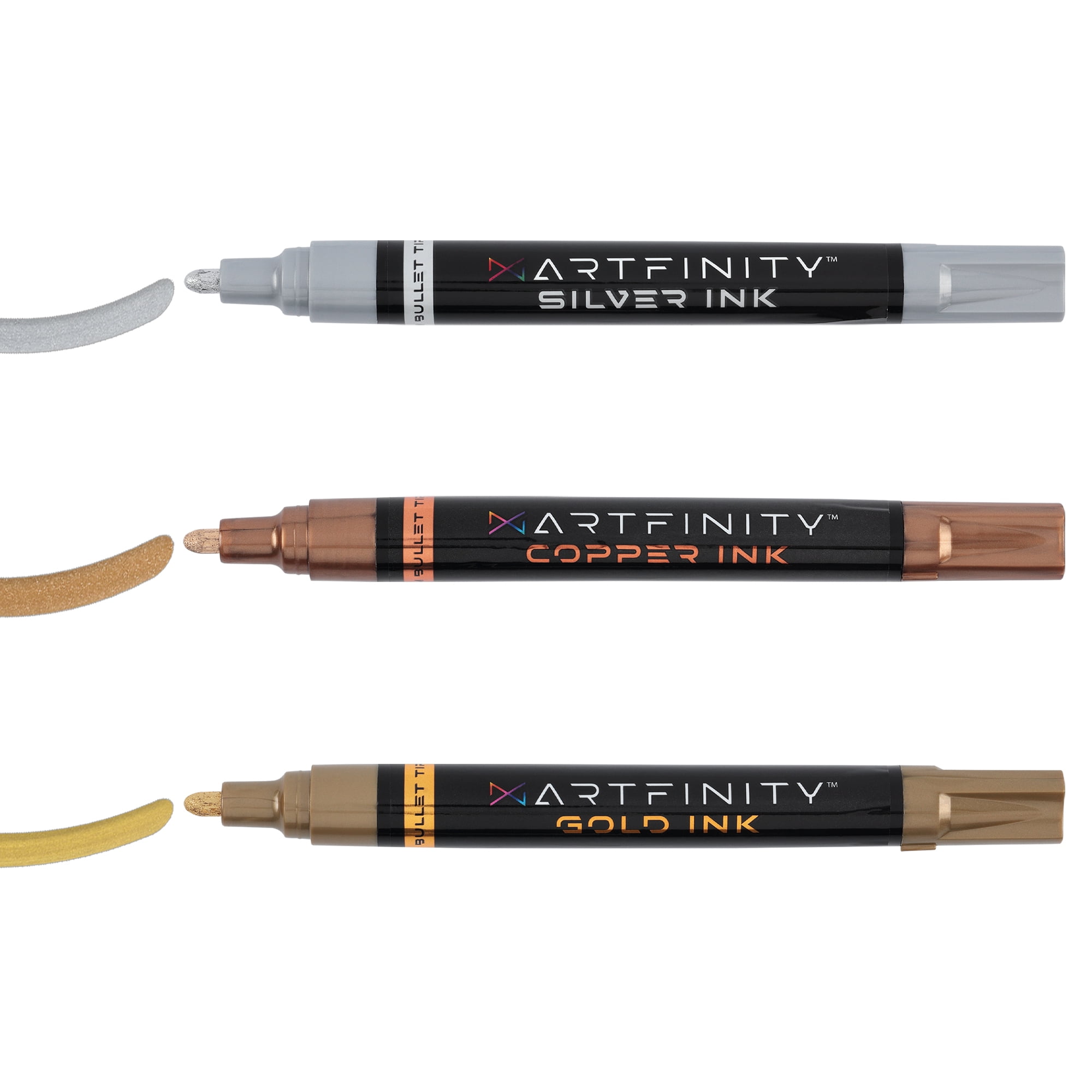 Artfinity Rich Metallic Markers - Professional Metallic Markers for ...