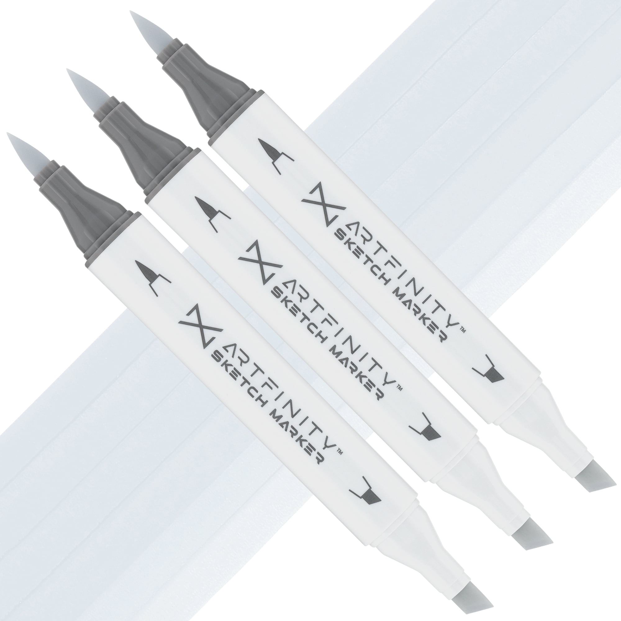 Artfinity Sketch Marker Sets - Set of 3 - Cool Gray 1 CG1, Vibrant ...