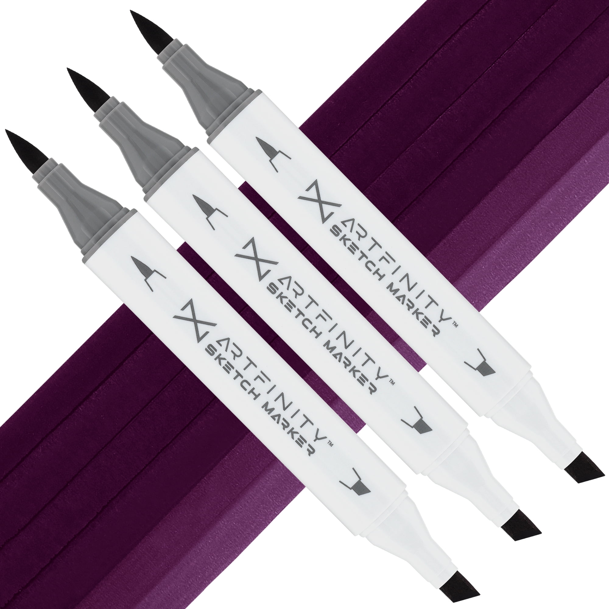 Artfinity Sketch Marker Sets - Set of 3 - Dark Purple V4-7, Vibrant ...