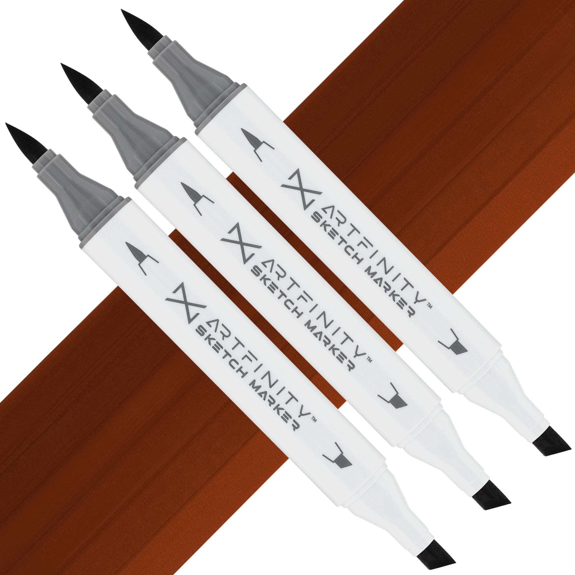 Artfinity Sketch Marker Sets - Set of 3 - Dark Umber E4-7, Vibrant ...