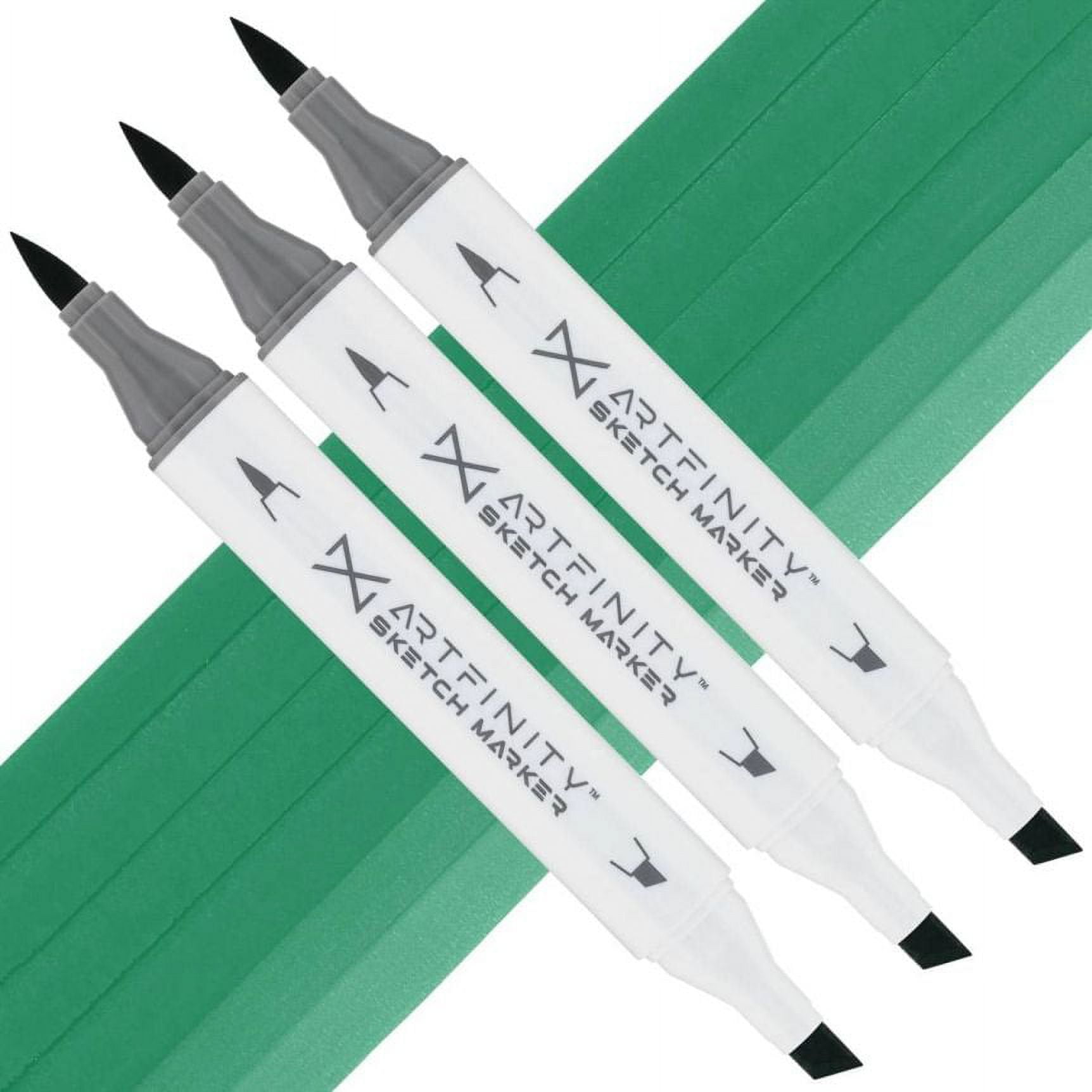 Artfinity Sketch Marker Sets - Set of 3 - Grass Green BG5-6, Vibrant ...