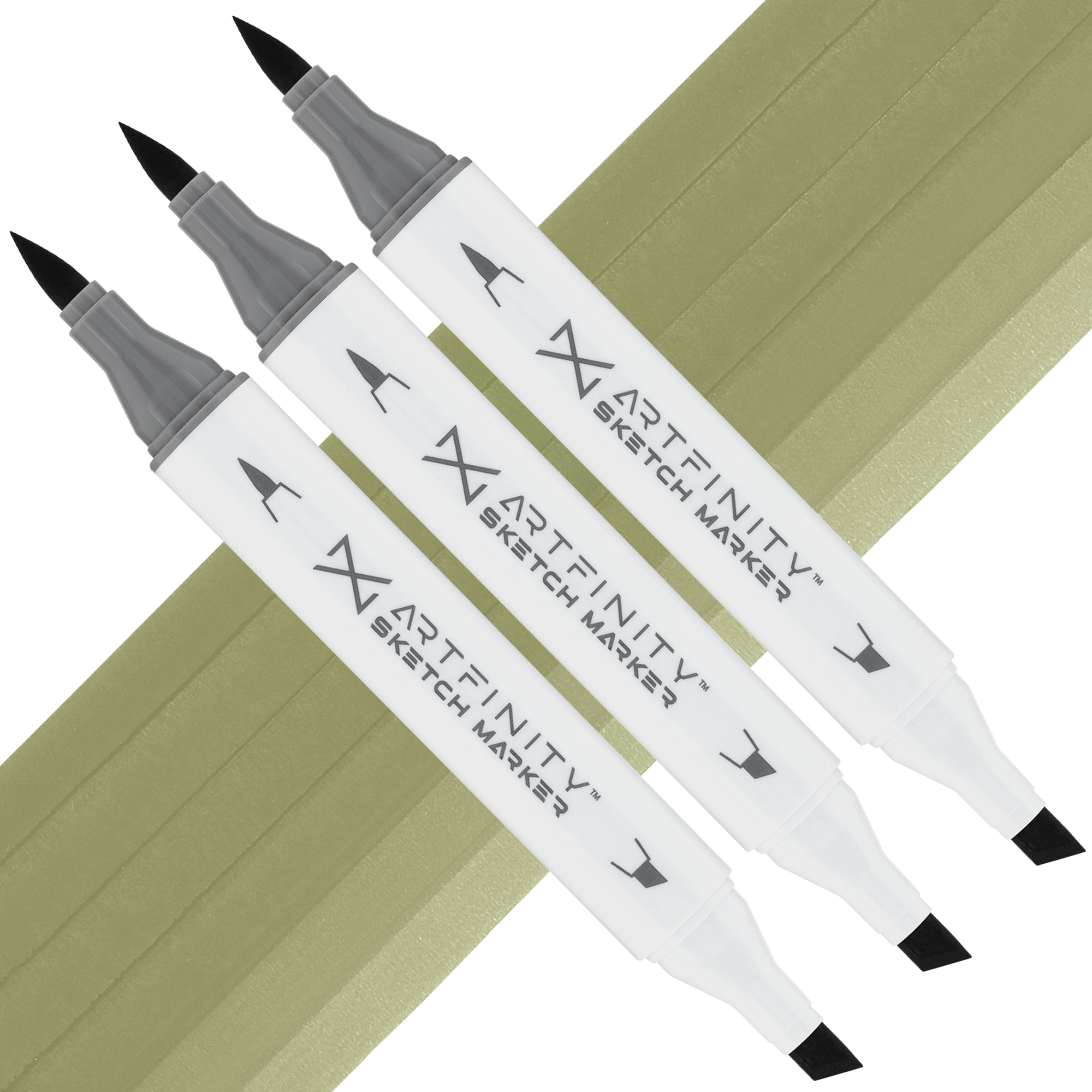 Artfinity Sketch Marker Sets - Set of 3 - Grayish Olive G8-5, Vibrant ...