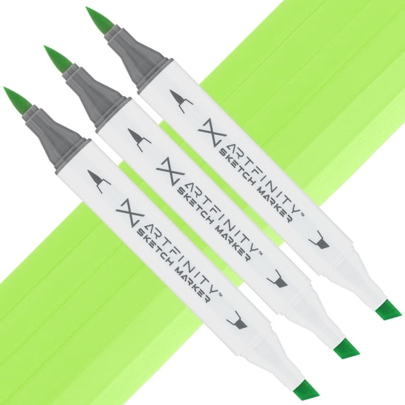Artfinity Sketch Marker Sets - Set of 3 - Key Lime G1-3, Vibrant ...