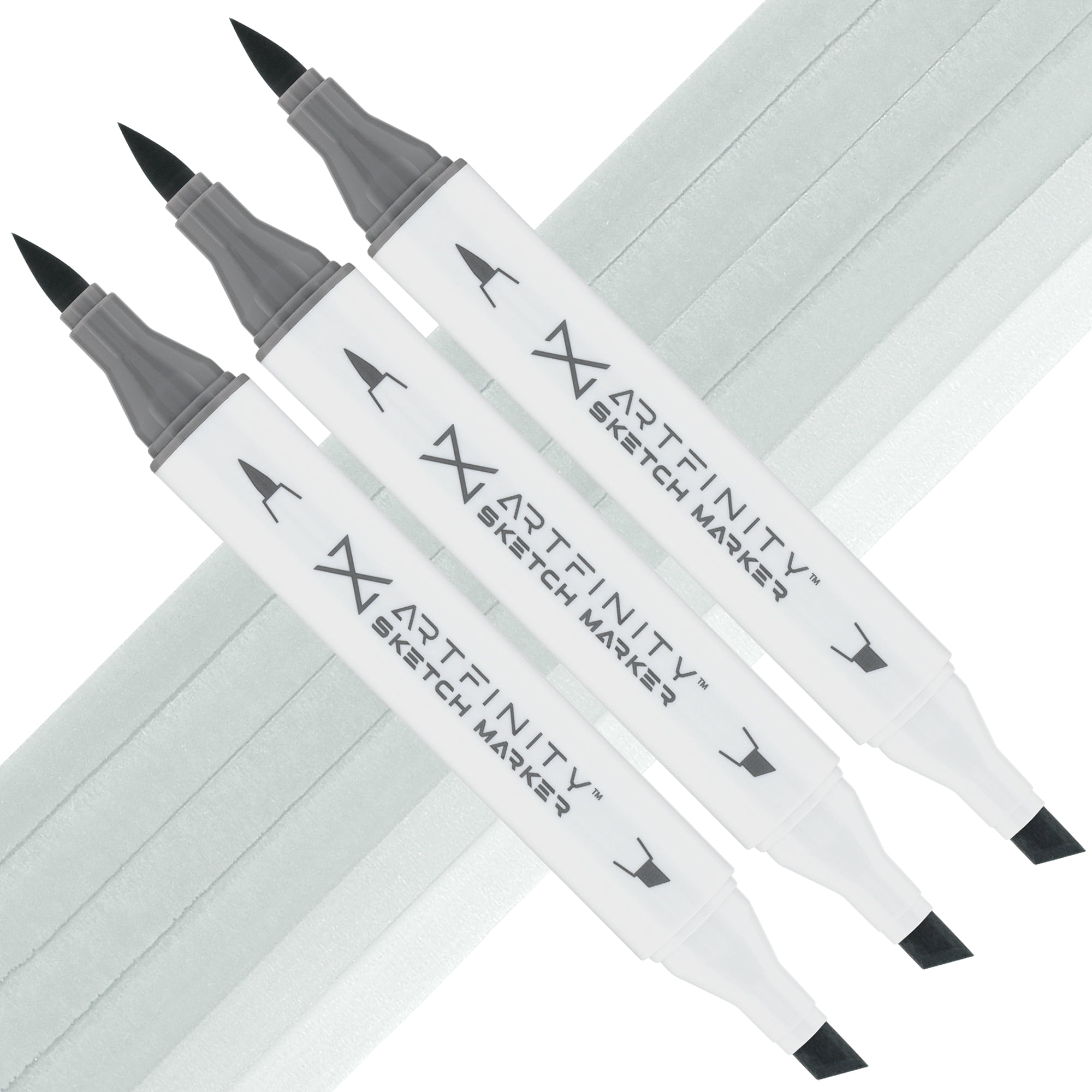 Artfinity Sketch Marker Sets - Set of 3 - Pale Jade BG9-2, Vibrant ...