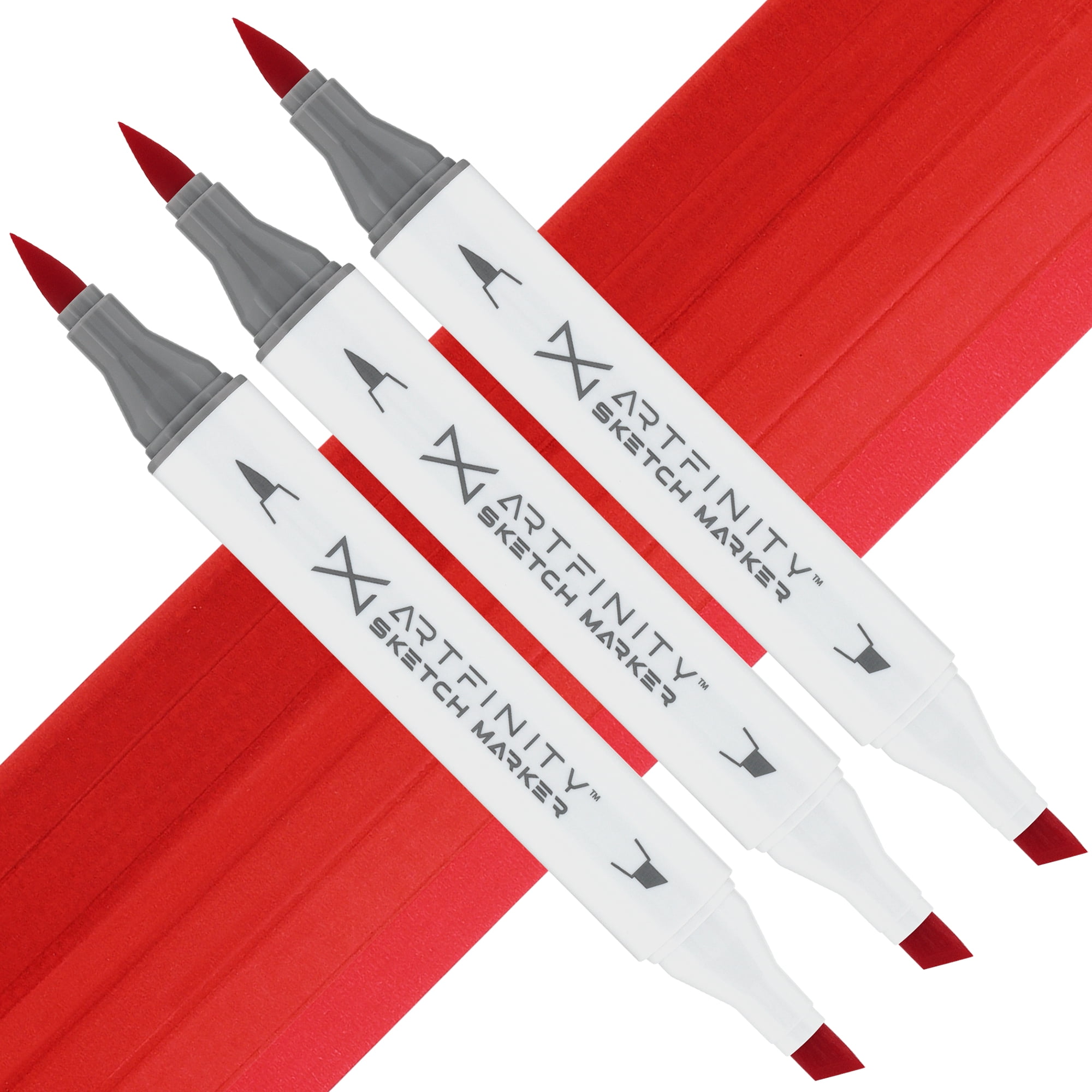 Artfinity Sketch Marker Sets - Set of 3 - Primary Red, Vibrant ...