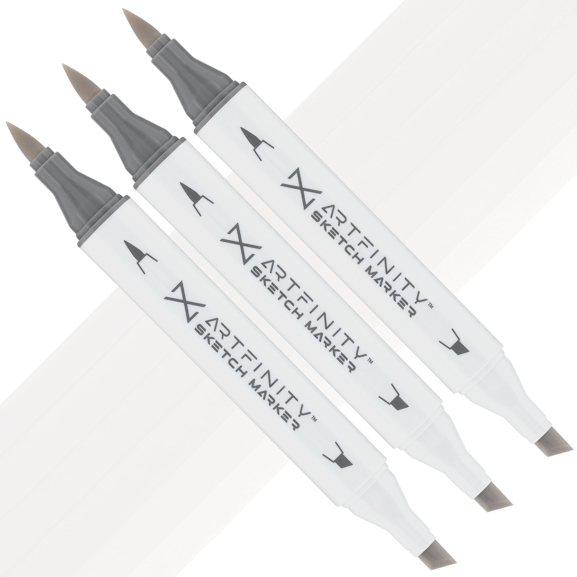 Artfinity Sketch Marker Sets - Set of 3 - Warm Gray 0 WG0, Vibrant ...