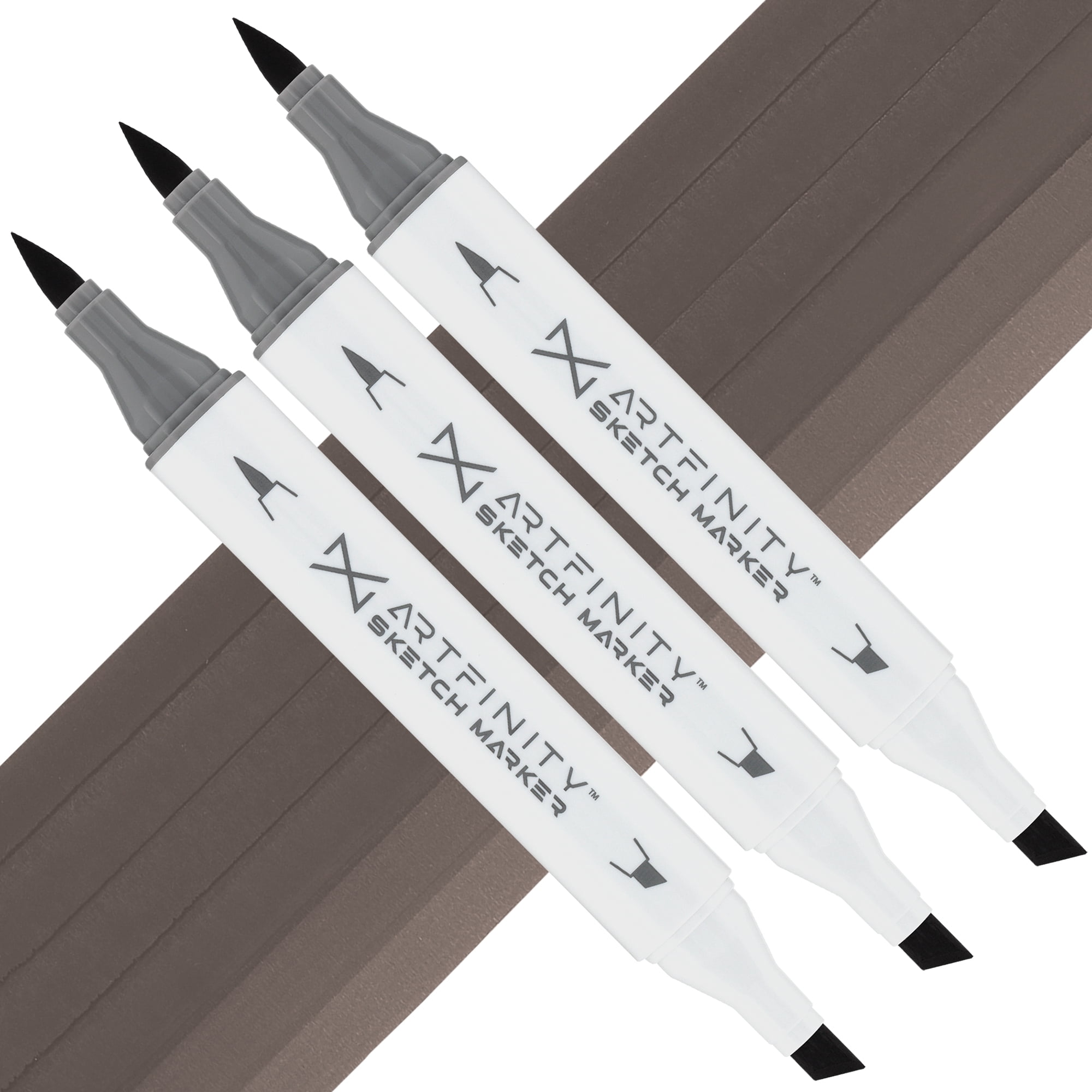 Artfinity Sketch Marker Sets - Set of 3 - Warm Gray 6 WG6, Vibrant ...