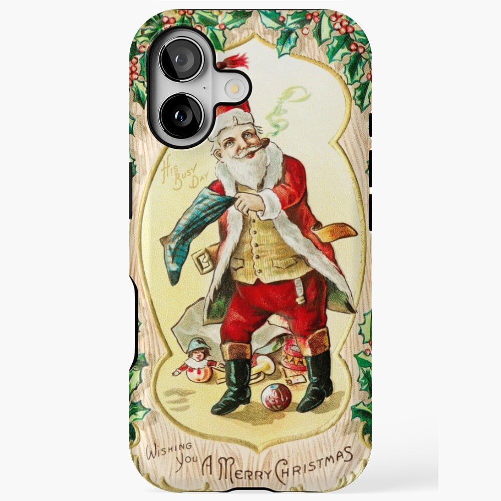Artful 1910 Greeting Vintage Retro Holiday Case for iPhone 17 through ...