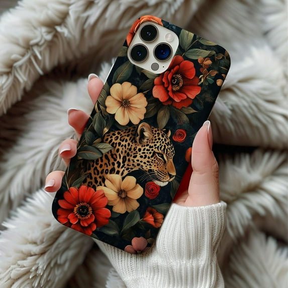 Artful Aesthetic Vintage Floral Leopard Cheetah Animal Pattern Case for ...